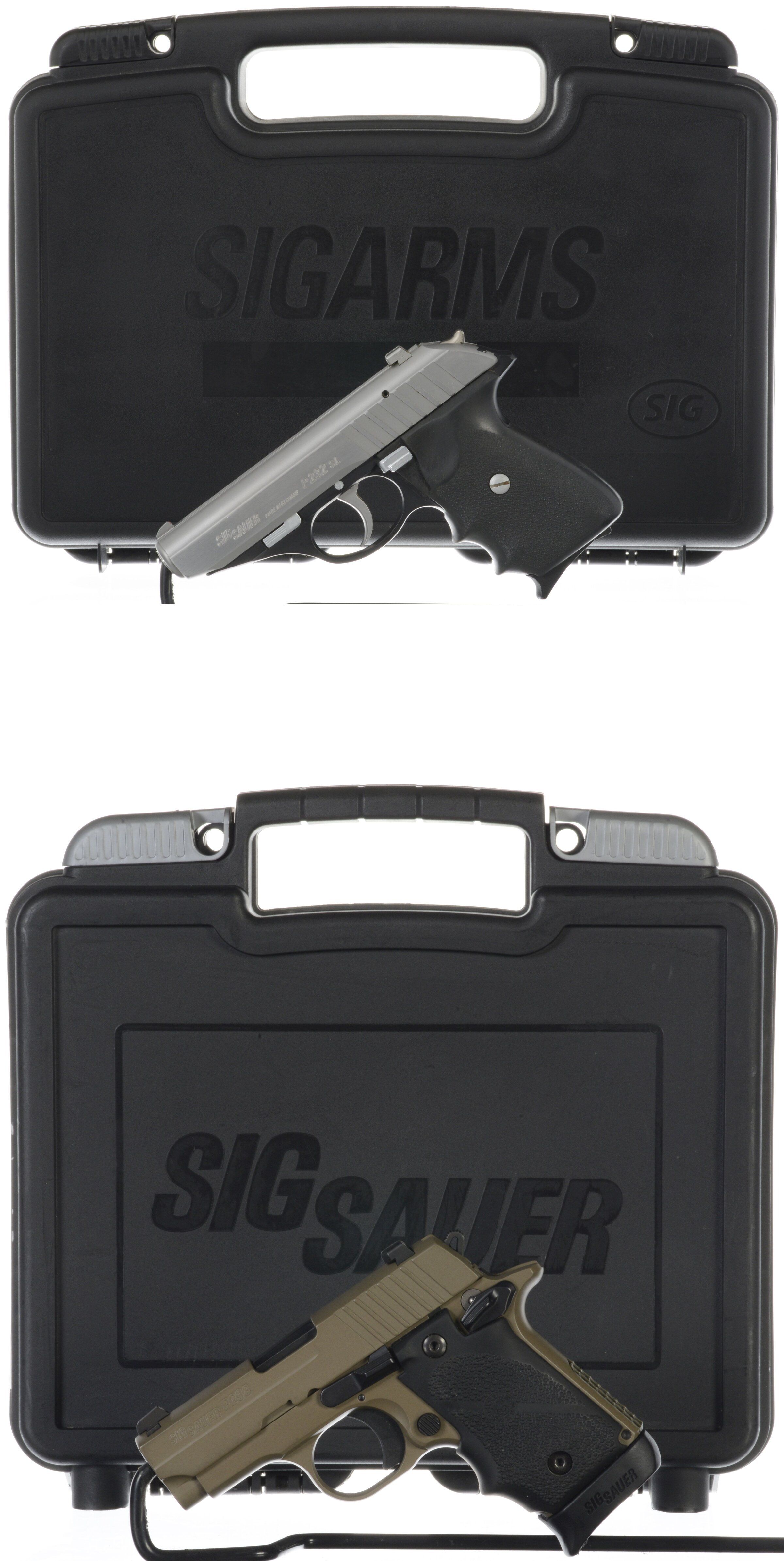 Two Sig Sauer Semi-Automatic Pistols with Cases | Rock Island Auction