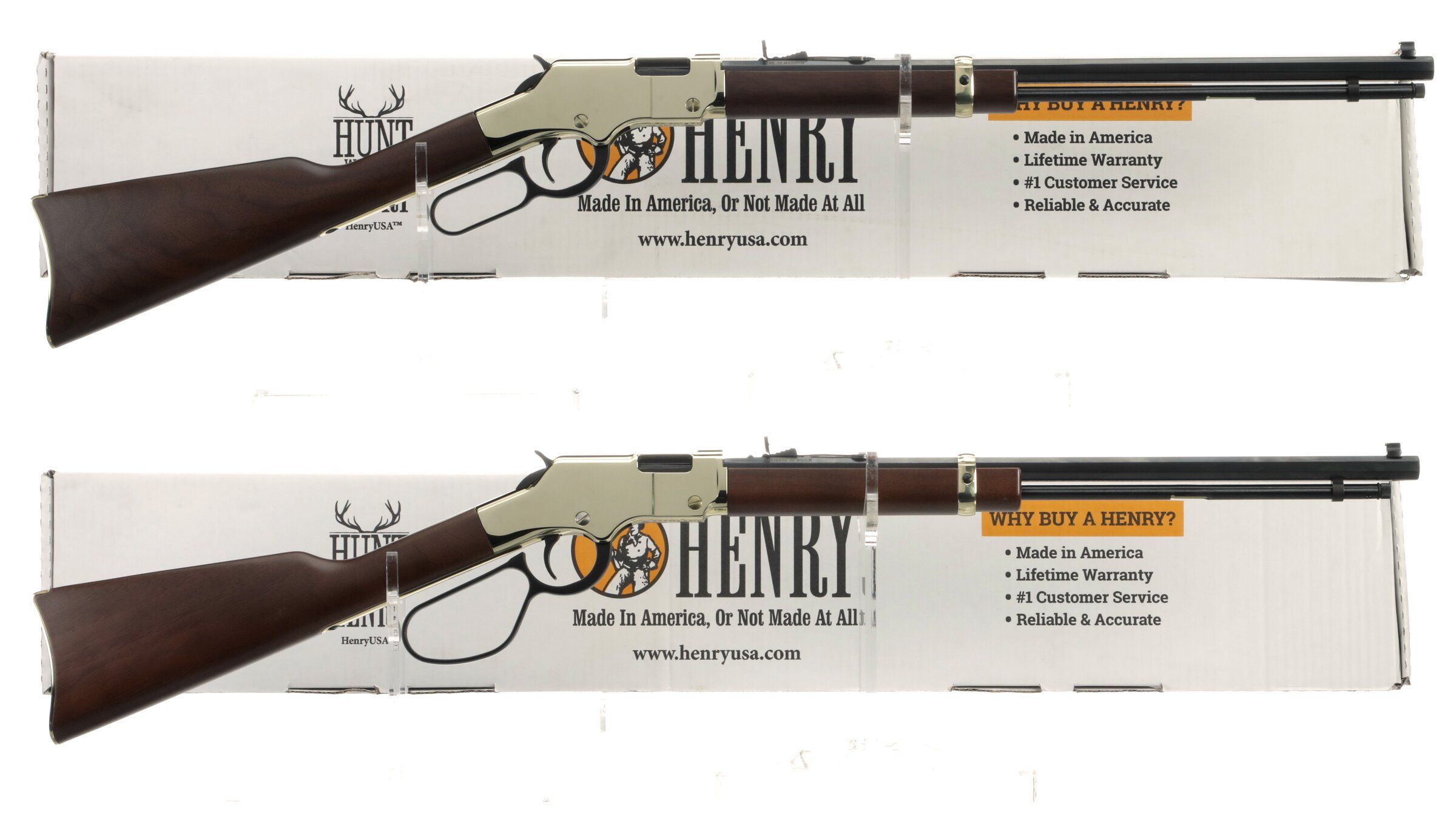 Two Henry Repeating Arms Golden Boy Rifles with Boxes | Rock Island Auction