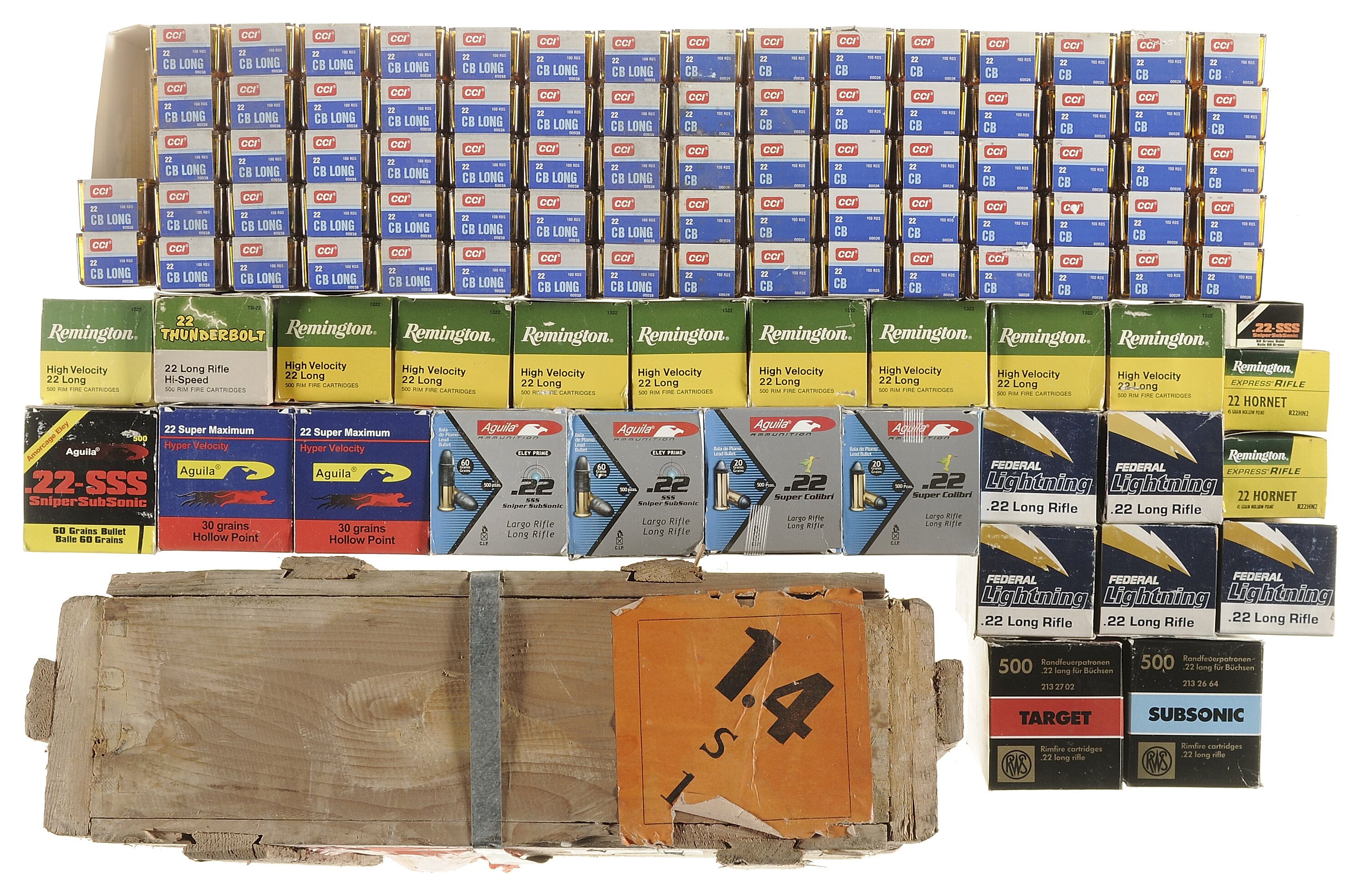 Large Group of 22 Caliber Rimfire Ammunition | Rock Island Auction