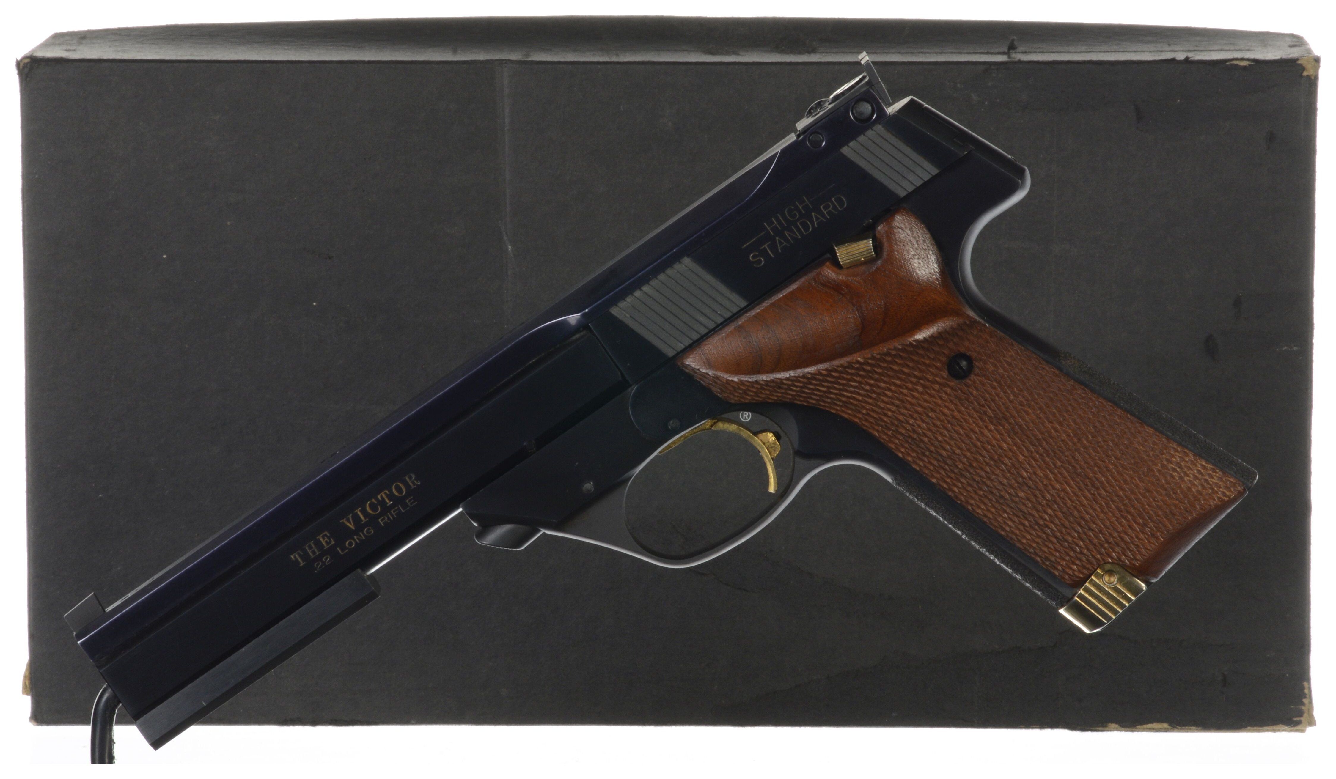 High Standard The Victor Military Model Pistol with Box | Rock Island ...