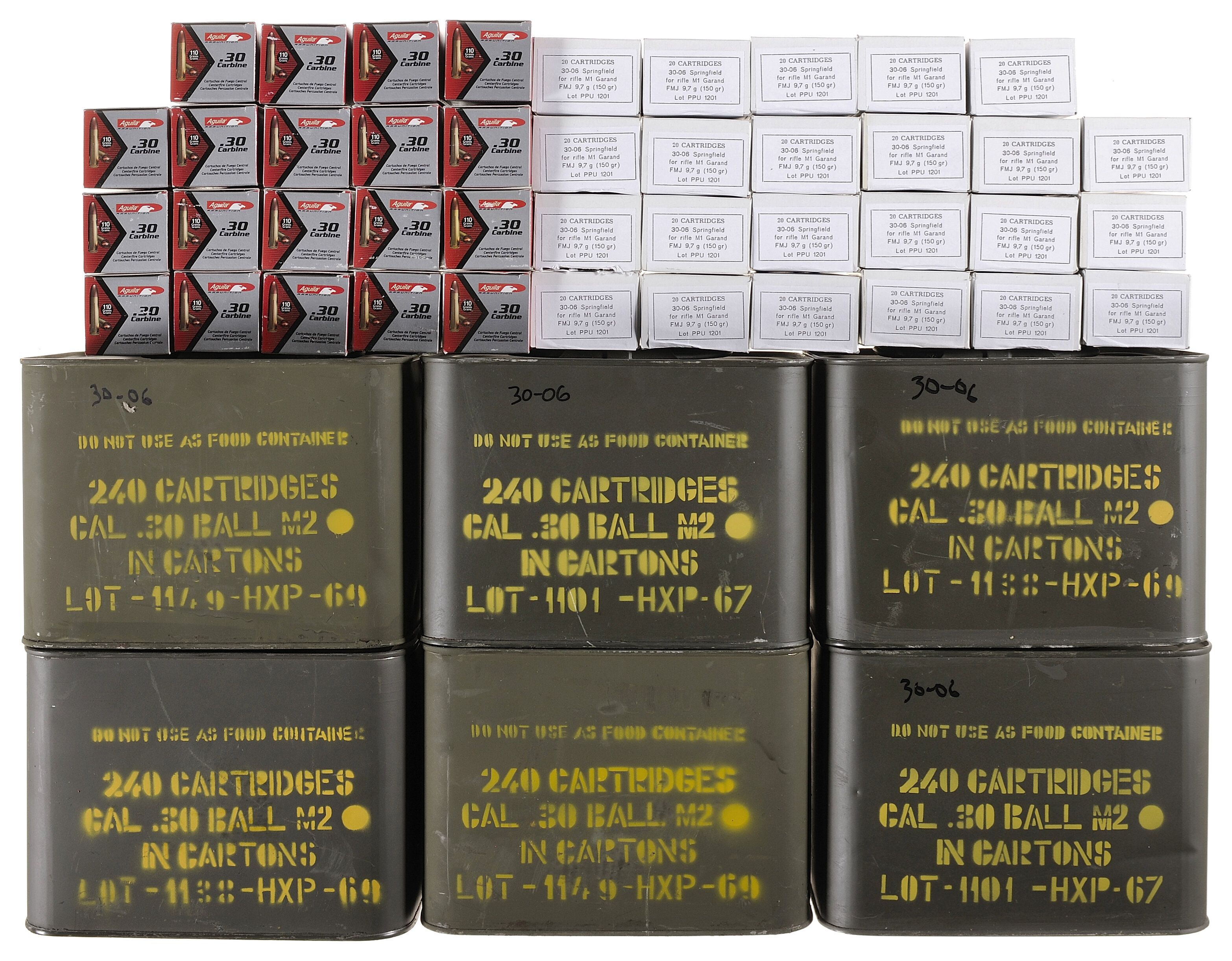 Group of 30 Caliber Rifle Ammunition | Rock Island Auction
