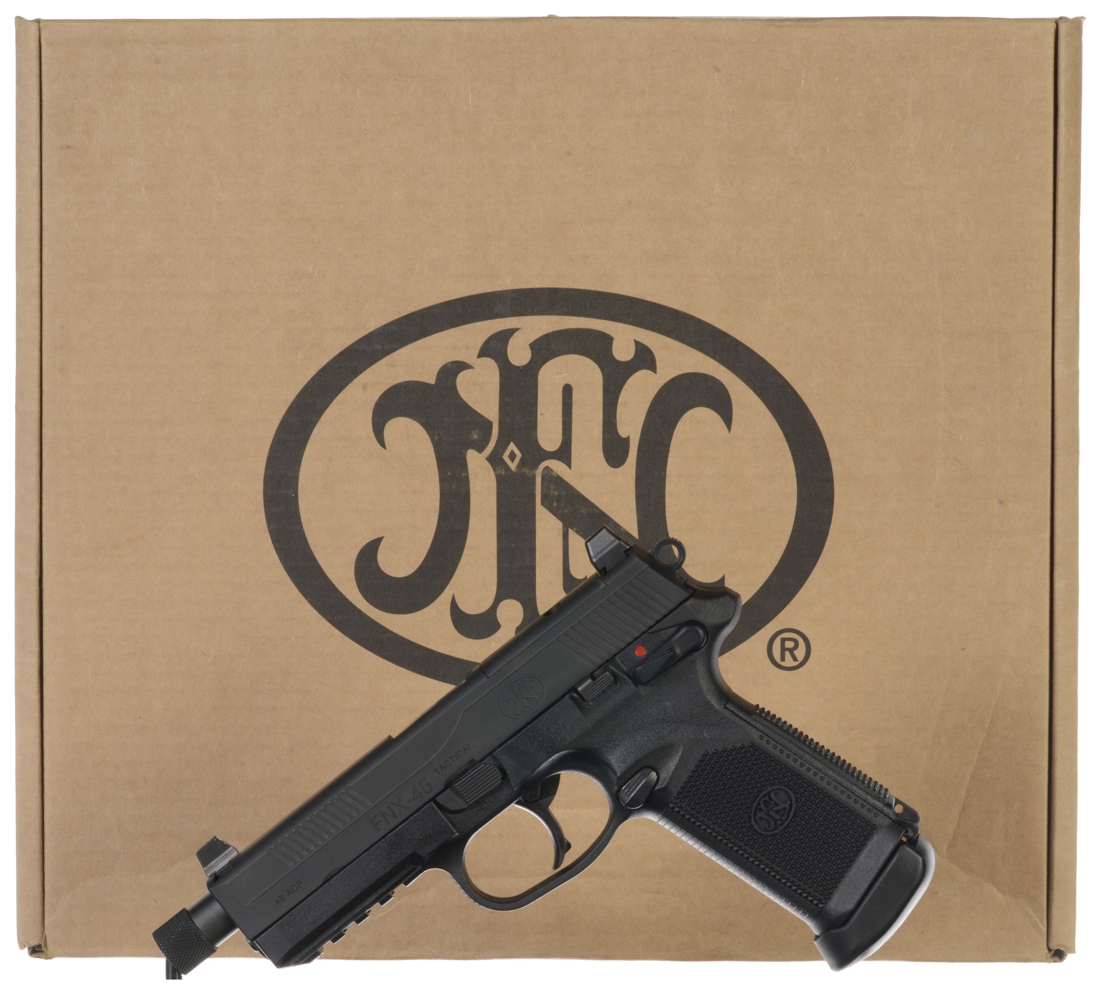 FN America Model FNX-45 Tactical Semi-Automatic Pistol with Case | Rock ...