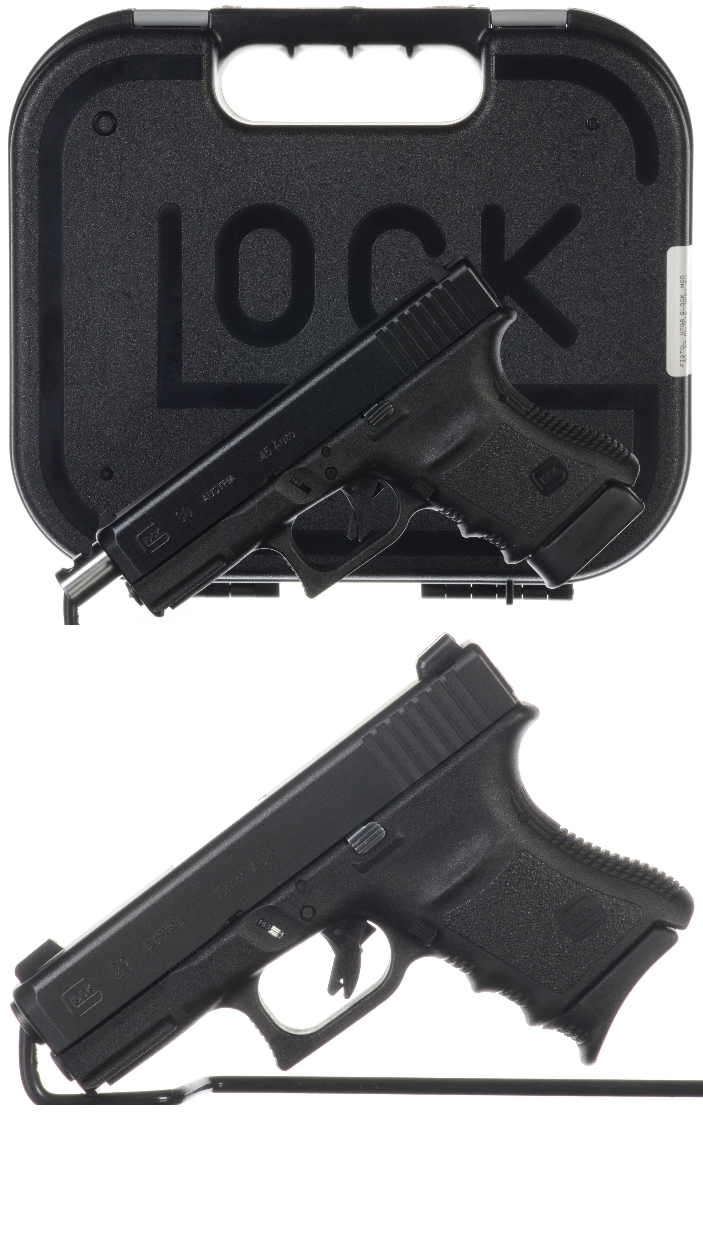 Two Glock Semi-Automatic Pistols | Rock Island Auction