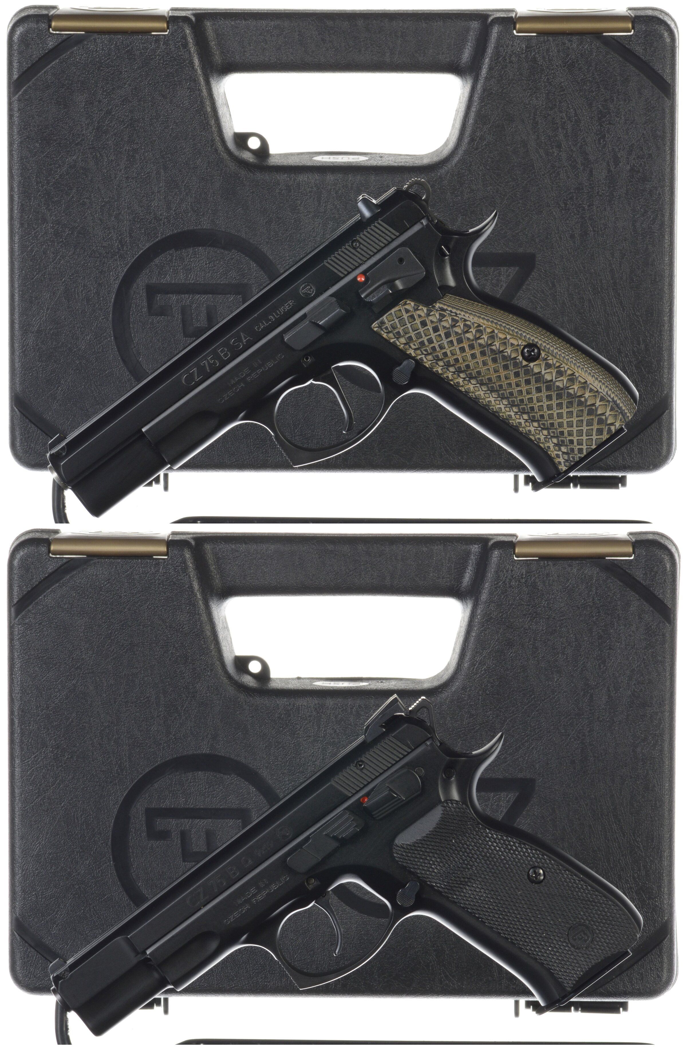 Two CZ Model 75 Semi-Automatic Pistols with Cases | Rock Island Auction