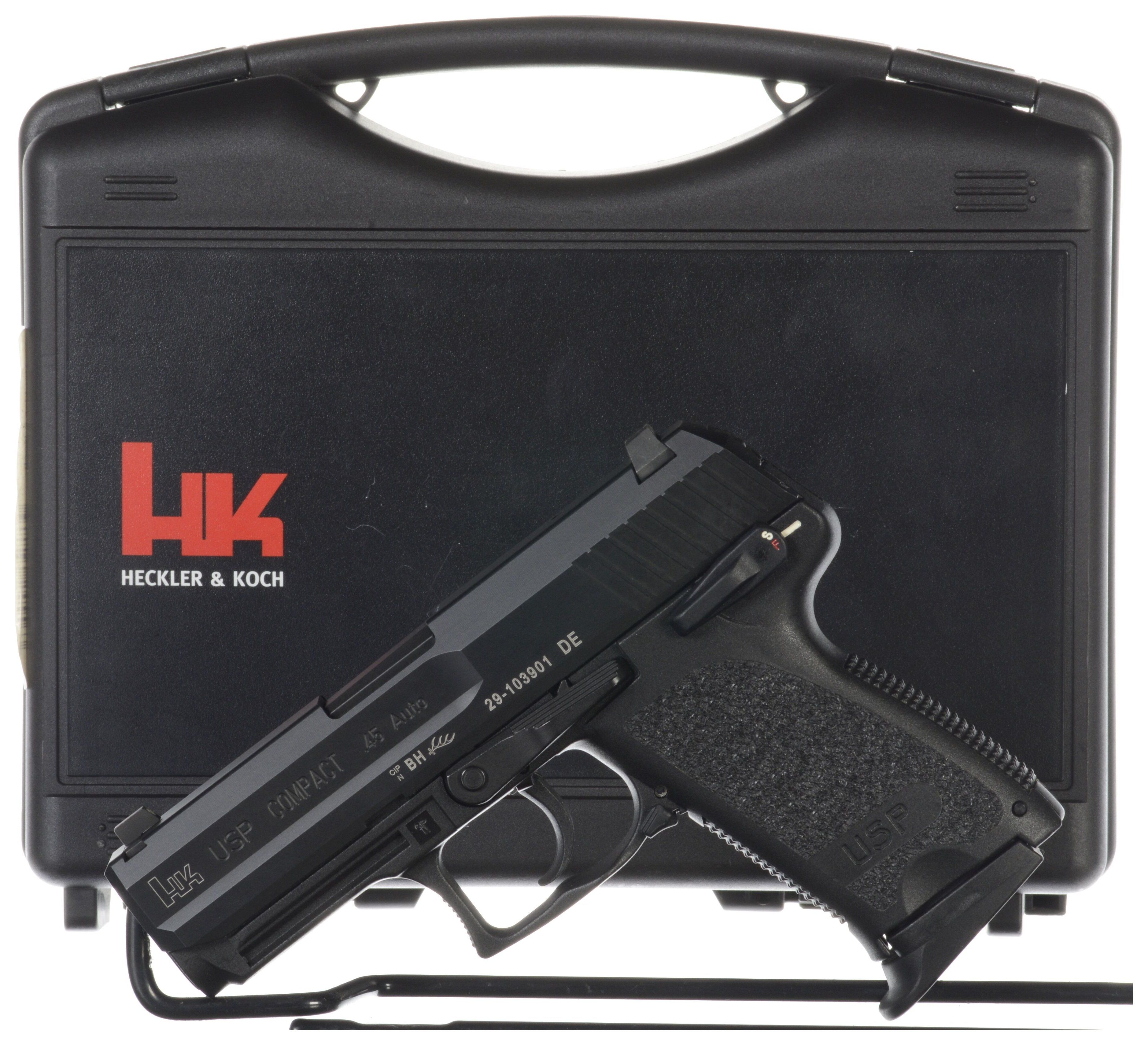 Heckler And Koch Usp Compact Semi Automatic Pistol With Case Rock