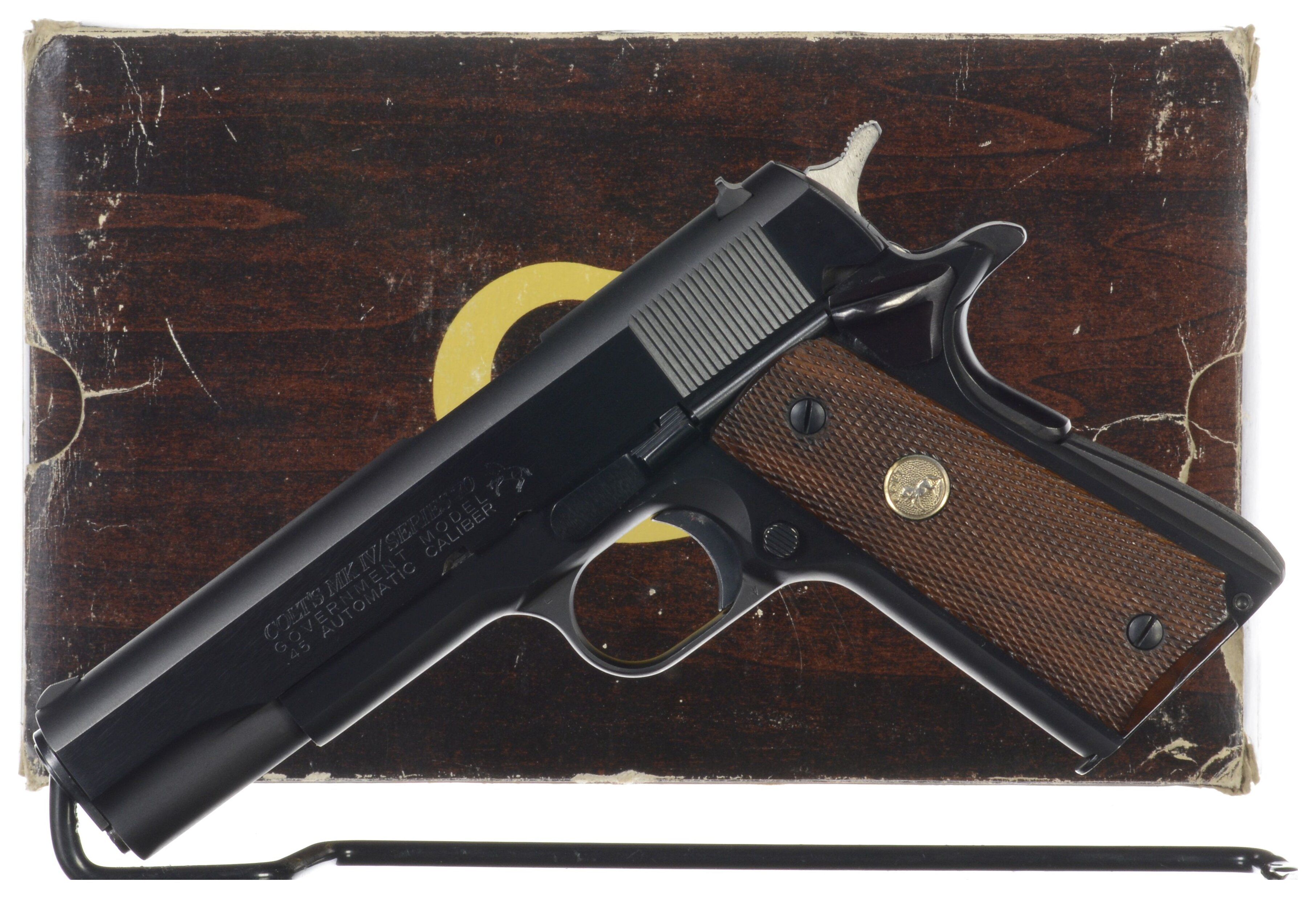 Colt Mk Iv Series 70 Government Model Semi Automatic Pistol Rock