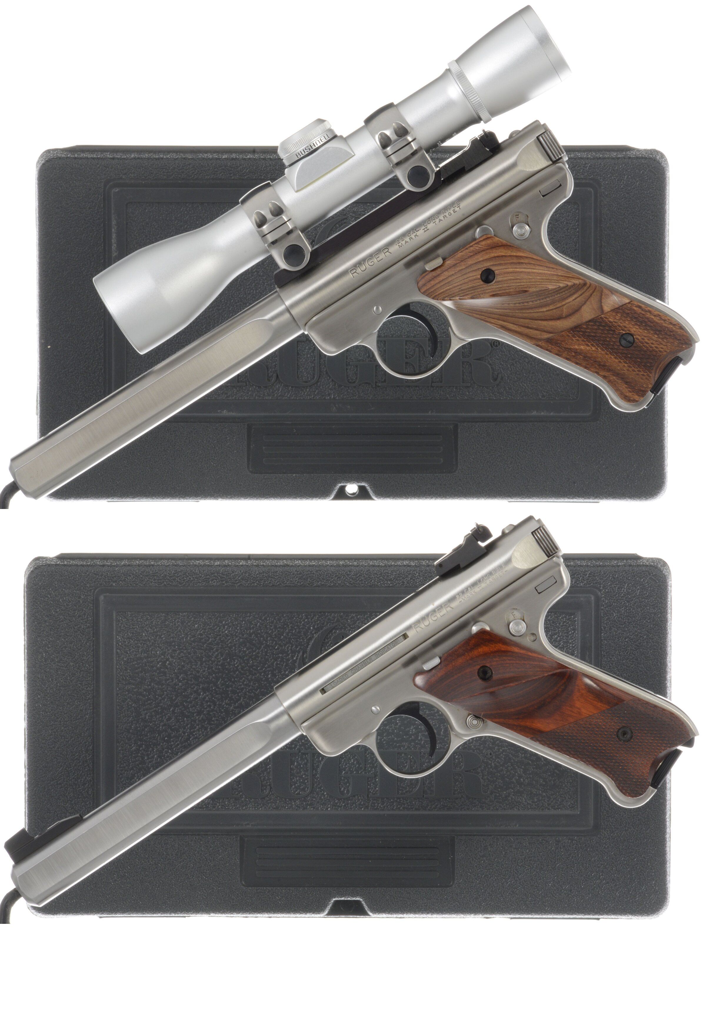 Two Ruger Competition Target Model Semi-Automatic Pistols | Rock Island ...