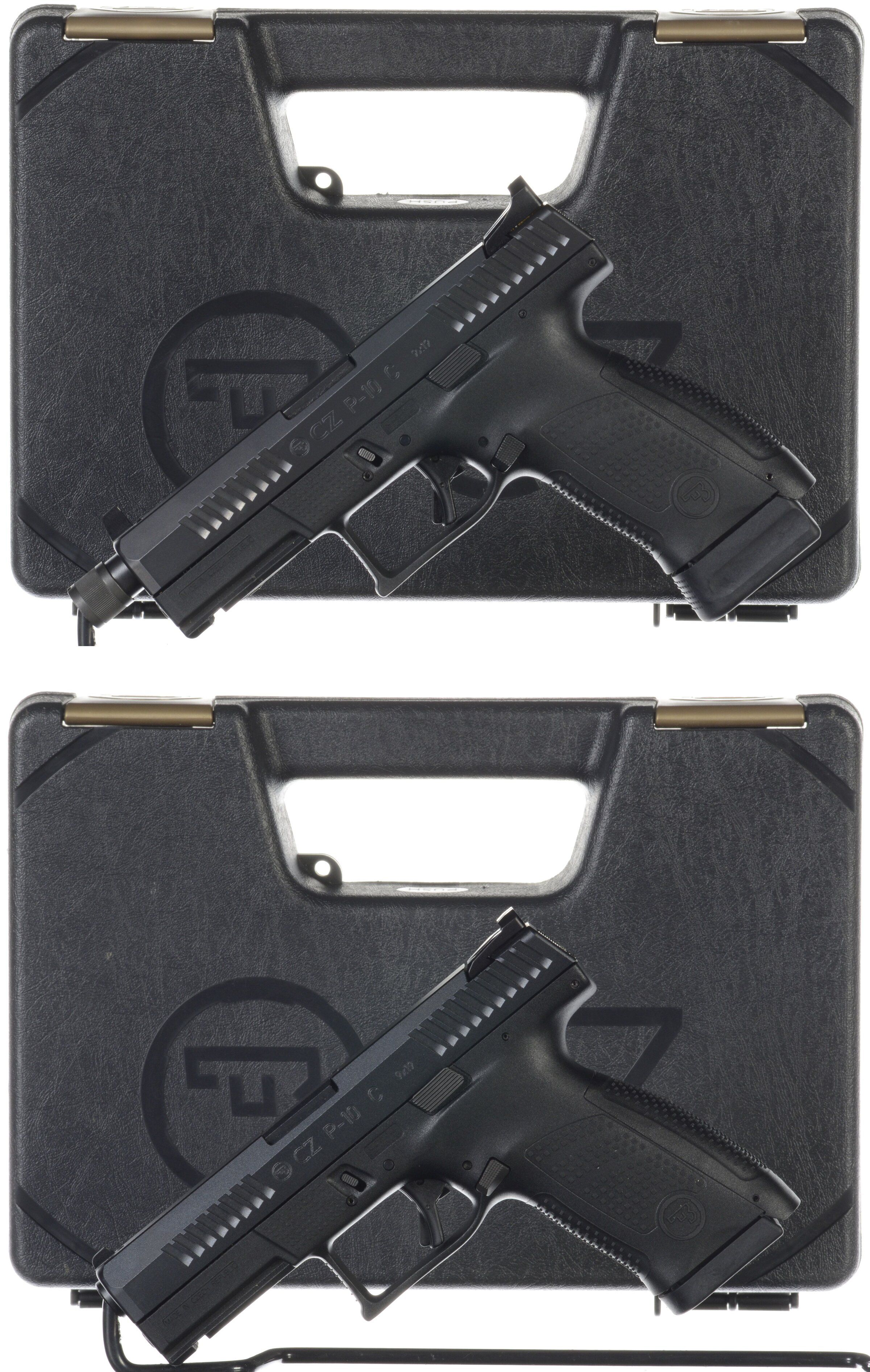 Two CZ Model P-10 C Semi-Automatic Pistols with Cases | Rock Island Auction