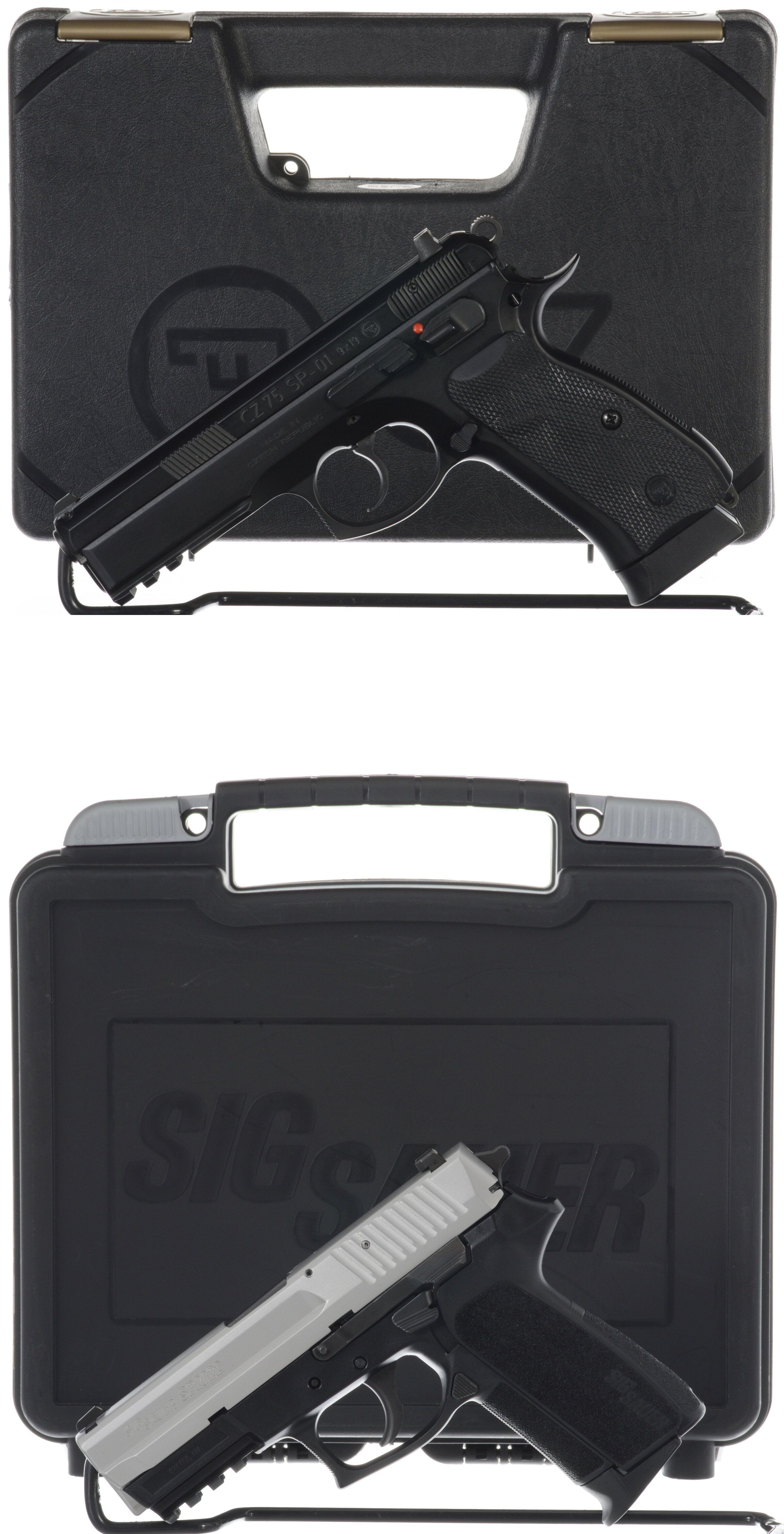 Two Semi-Automatic Pistols with Cases | Rock Island Auction