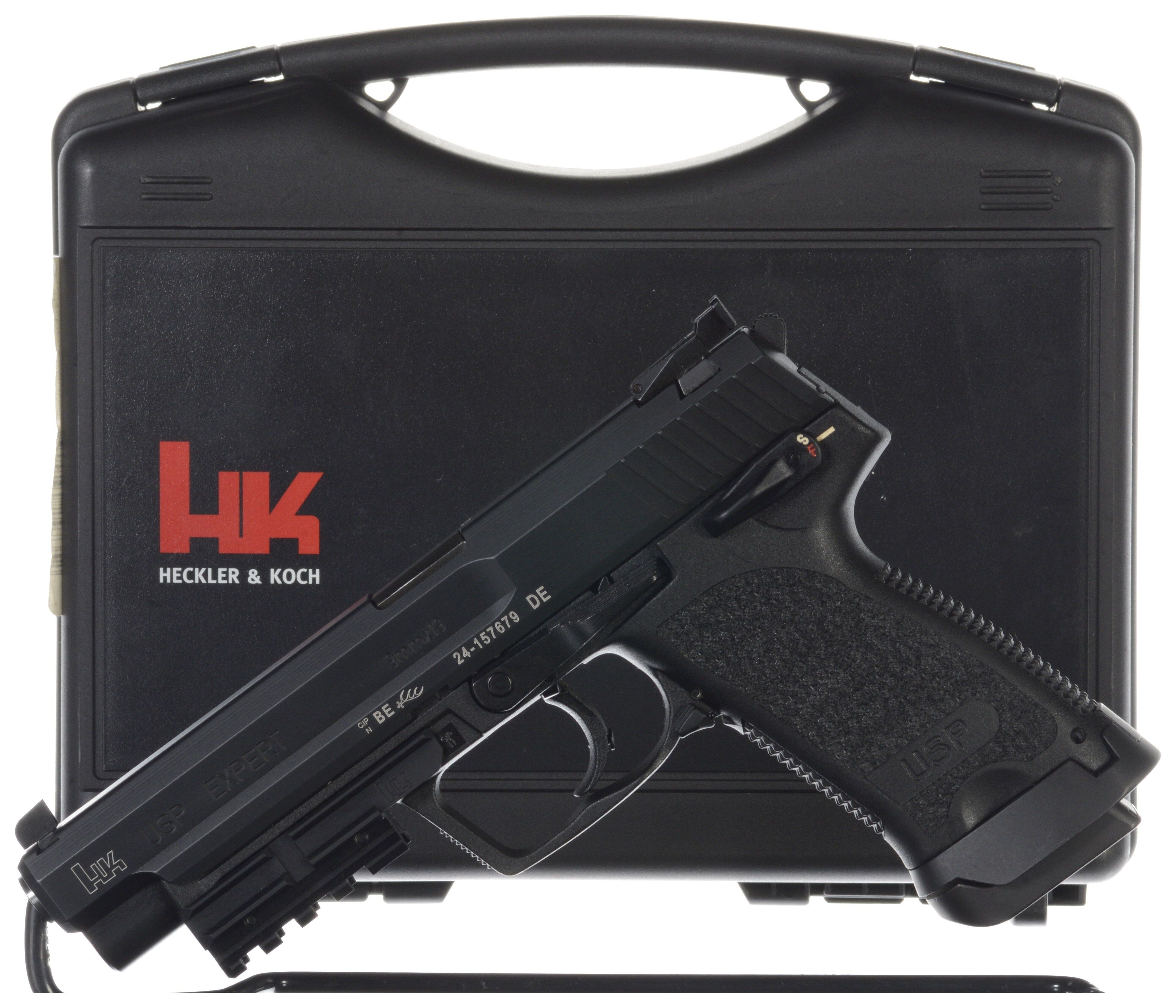 Heckler And Koch Usp Expert Semi Automatic Pistol With Case Rock Island