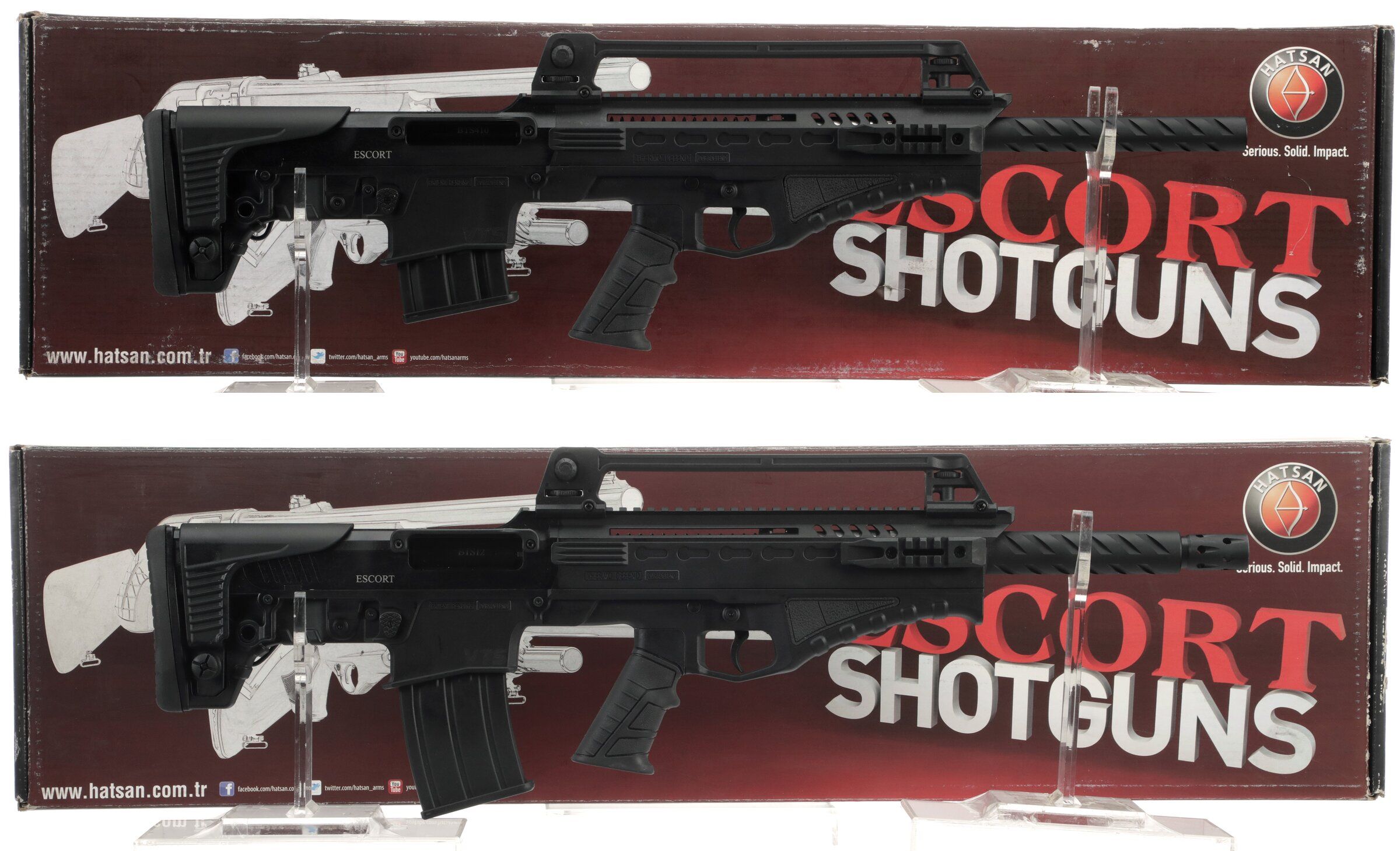 Two Hatsan Semi Automatic Shotguns With Boxes Rock Island Auction