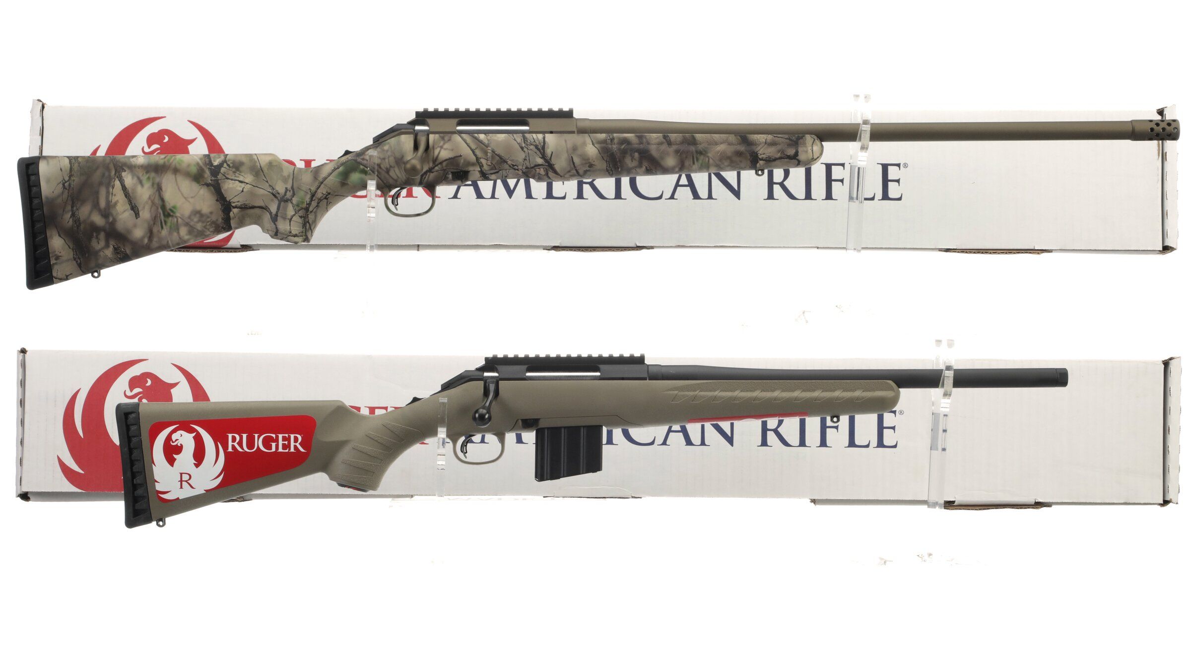 Two Ruger American Bolt Action Rifles with Boxes | Rock Island Auction