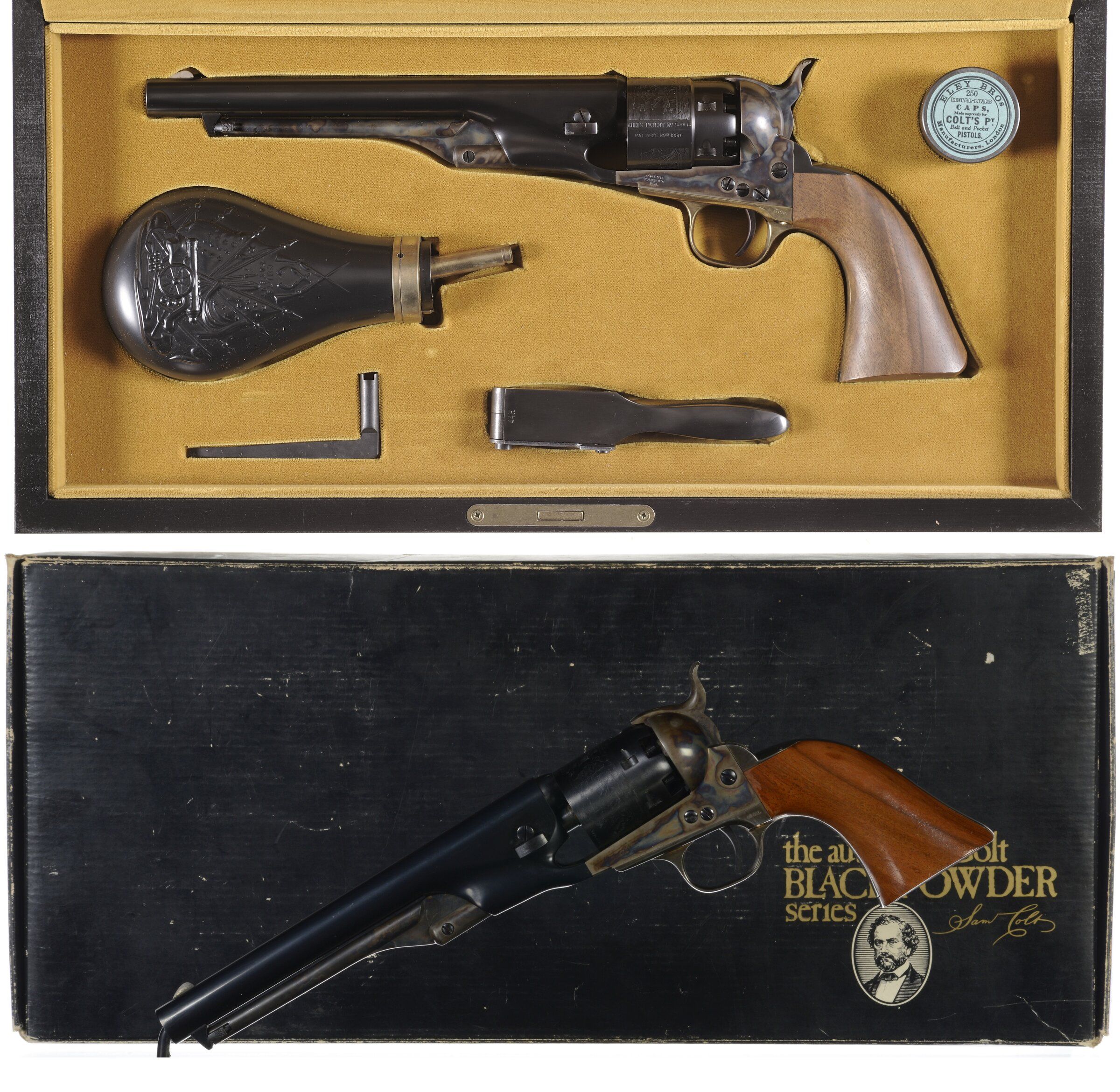 Two Colt Single Action Percussion Revolvers with Boxes | Rock Island ...