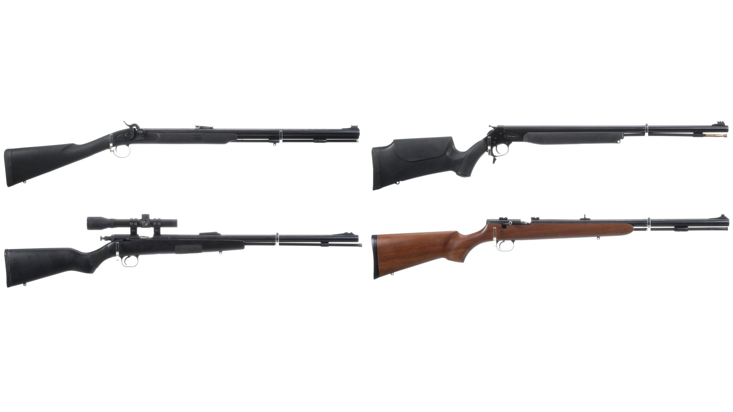 Four Muzzleloading Percussion Rifles | Rock Island Auction