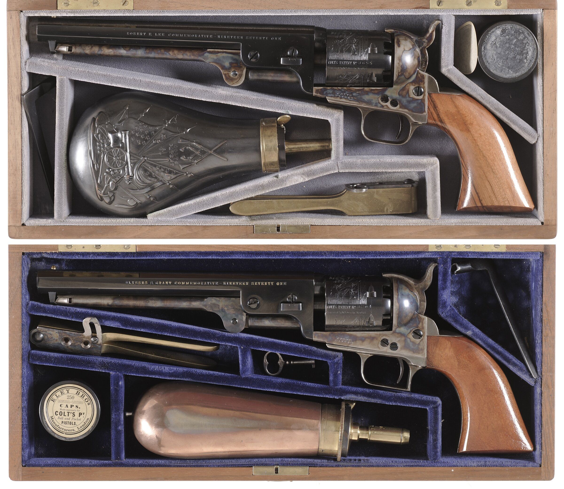Two Colt Model 1851 Navy Lee and Grant Commemorative Revolvers | Rock ...