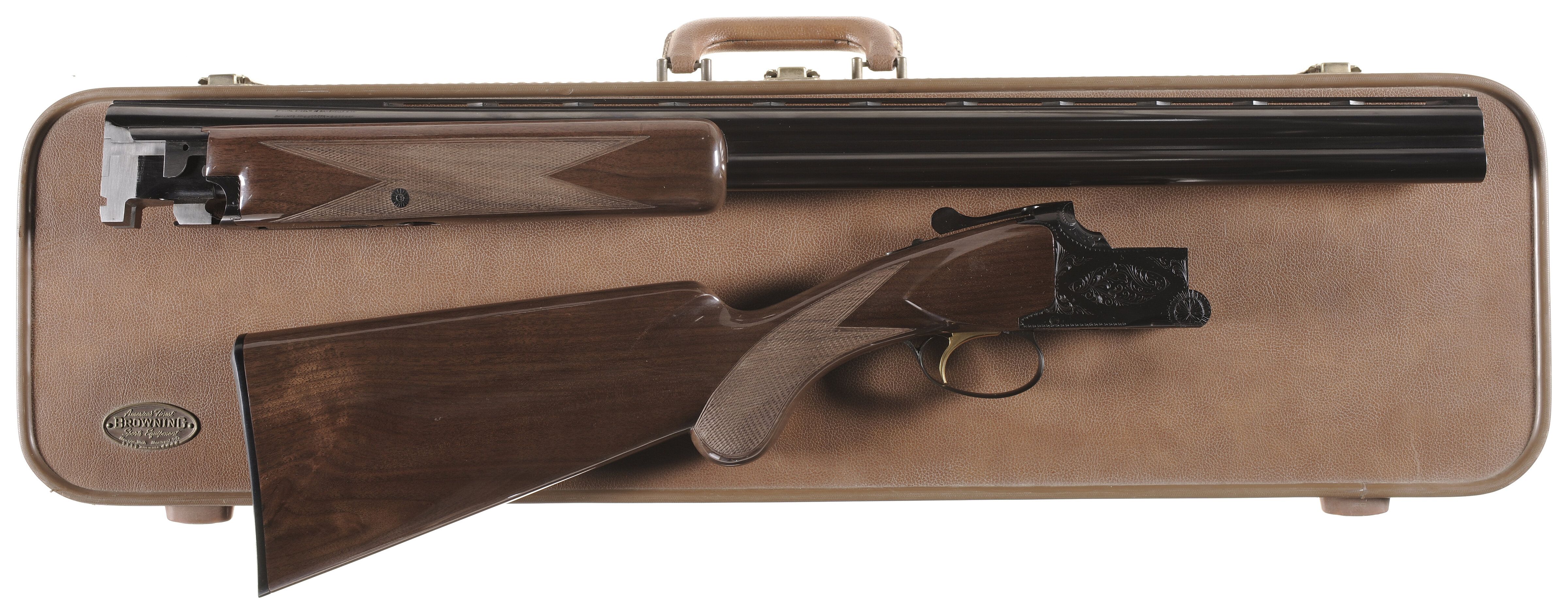Belgian Browning Superposed Over/Under Shotgun with Case | Rock Island ...