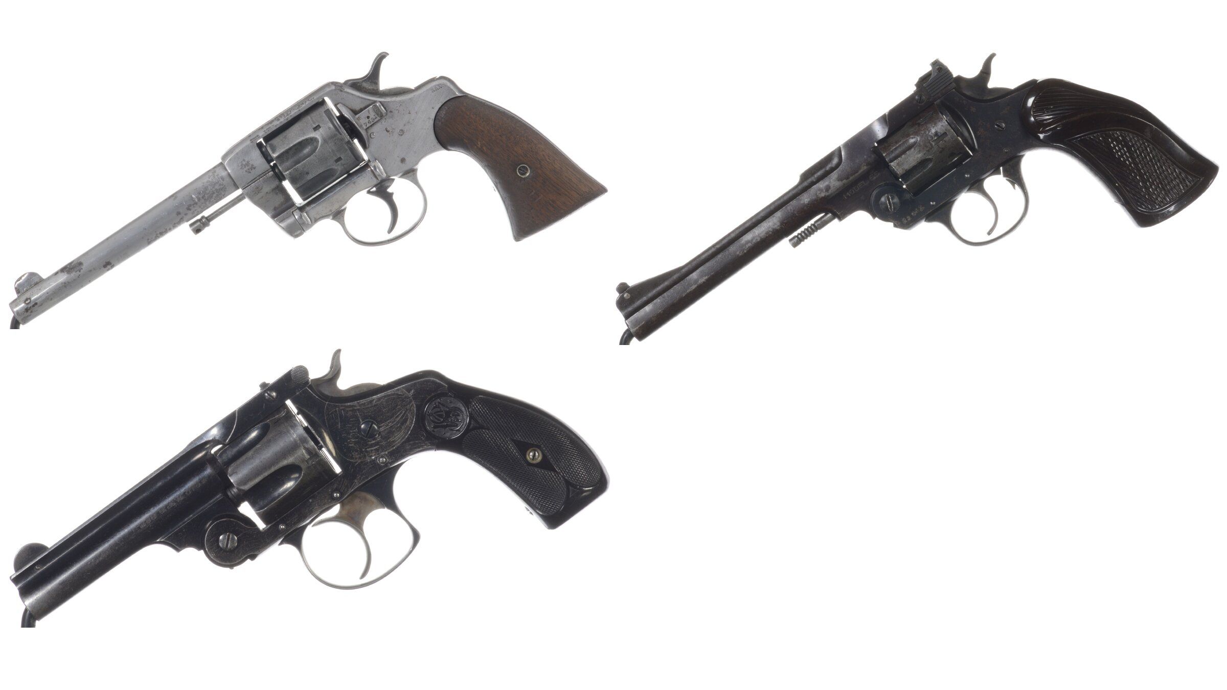 Three Double Action Revolvers | Rock Island Auction