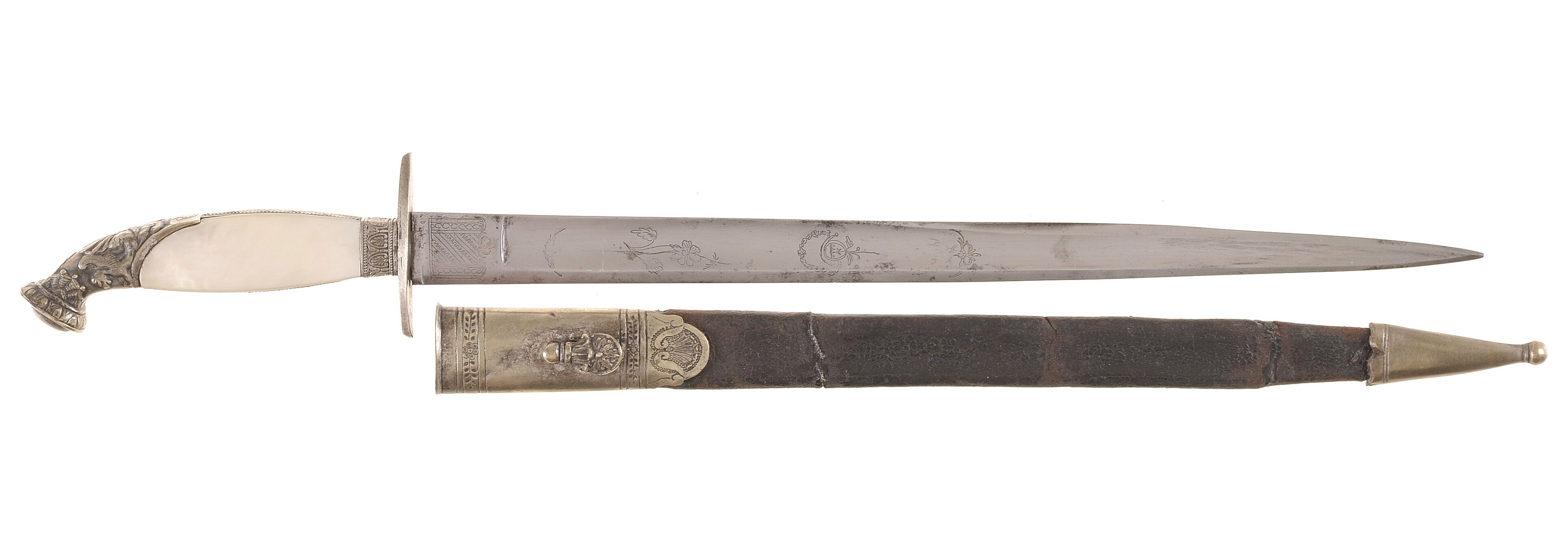Pearl Handled Knife with Sheath | Rock Island Auction