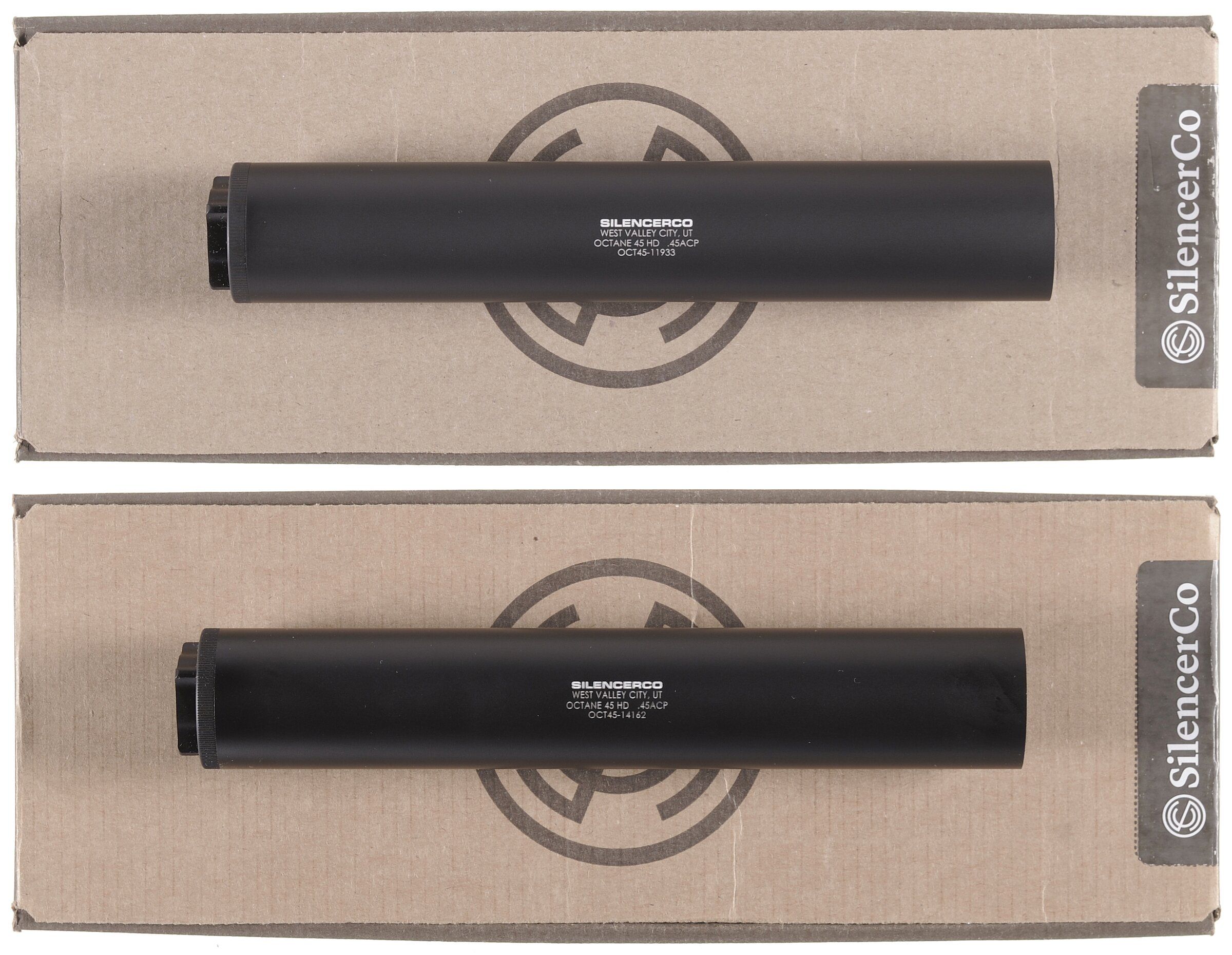 Two SilencerCo Octane 45 HD .45 ACP Class III/NFA Silencers | Rock ...