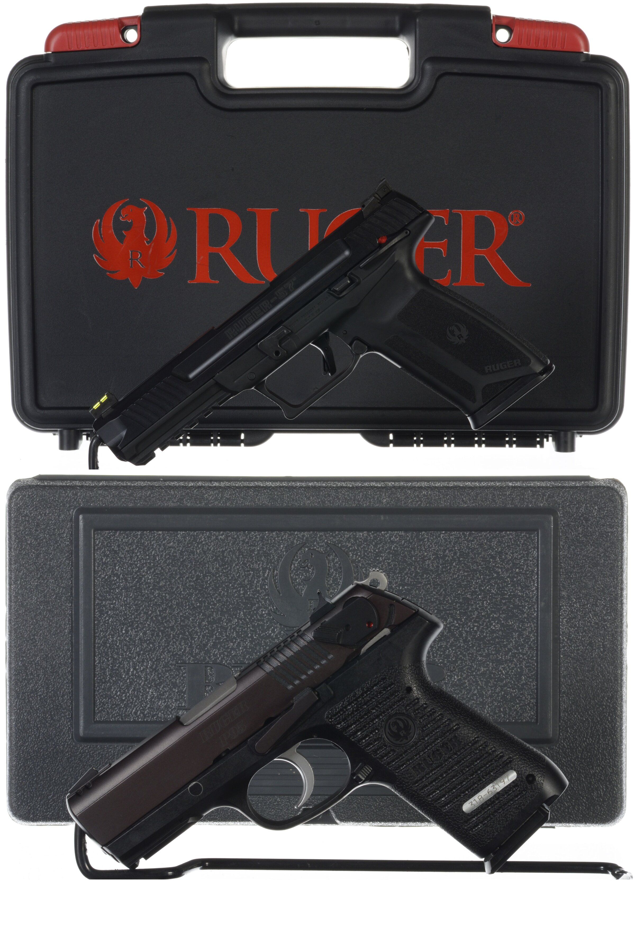 Two Ruger Semi-Automatic Pistols with Cases | Rock Island Auction