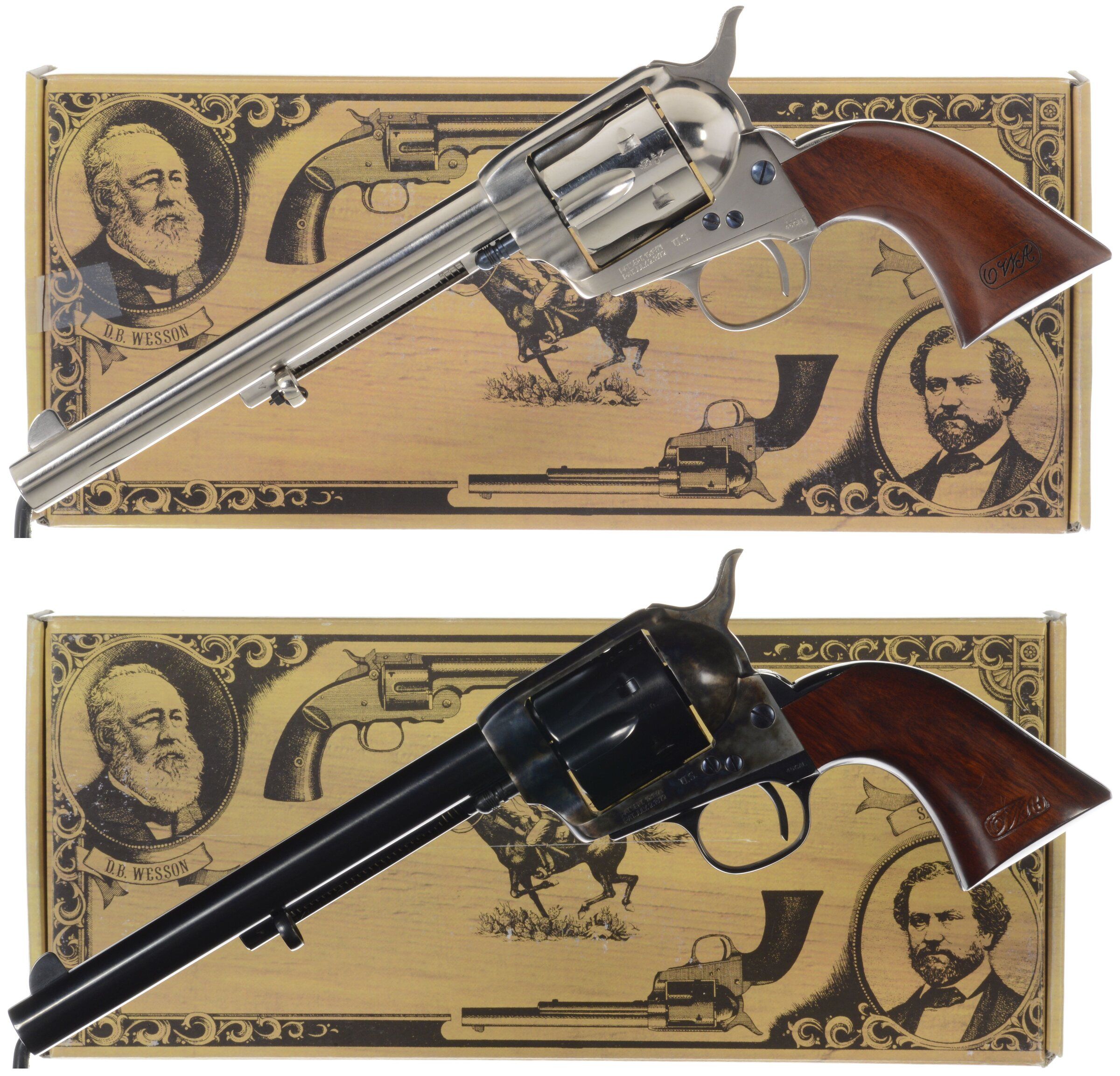 Two Uberti/Cimarron Cavalry Scout Single Action Revolvers | Rock Island ...