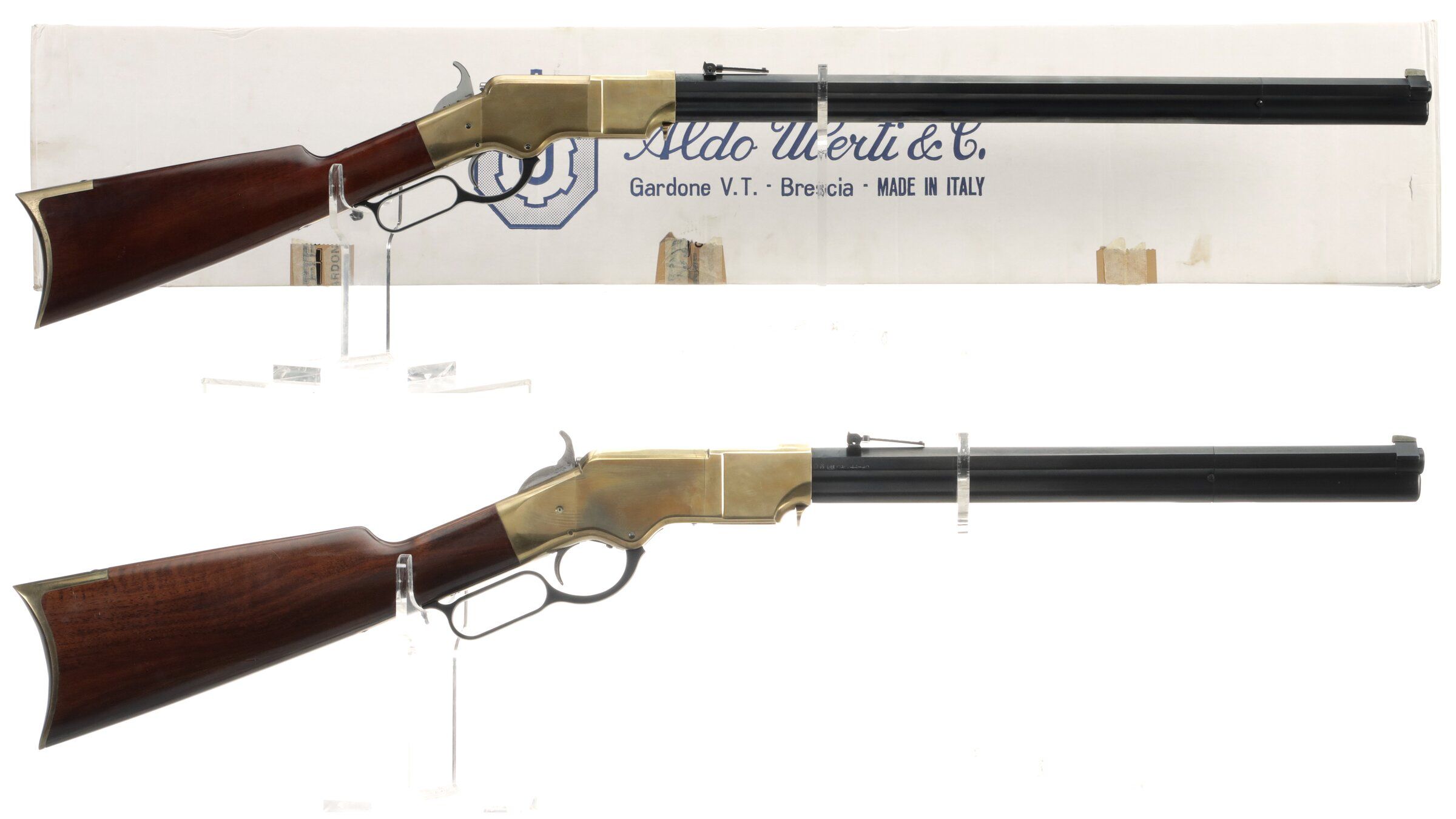 Two Uberti Model 1860 Lever Action Rifles | Rock Island Auction