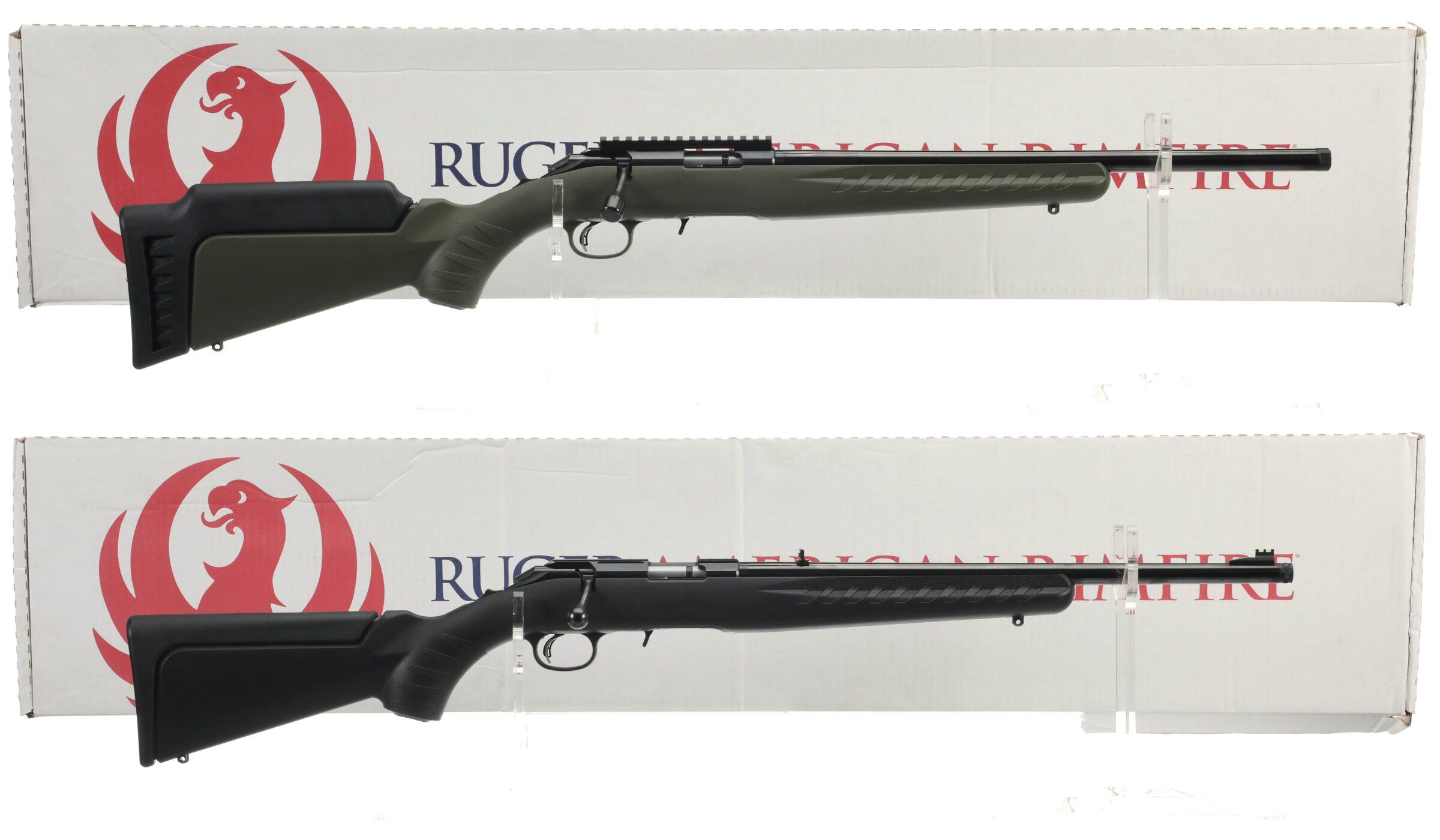 Two Ruger American Bolt Action Rifles with Boxes | Rock Island Auction