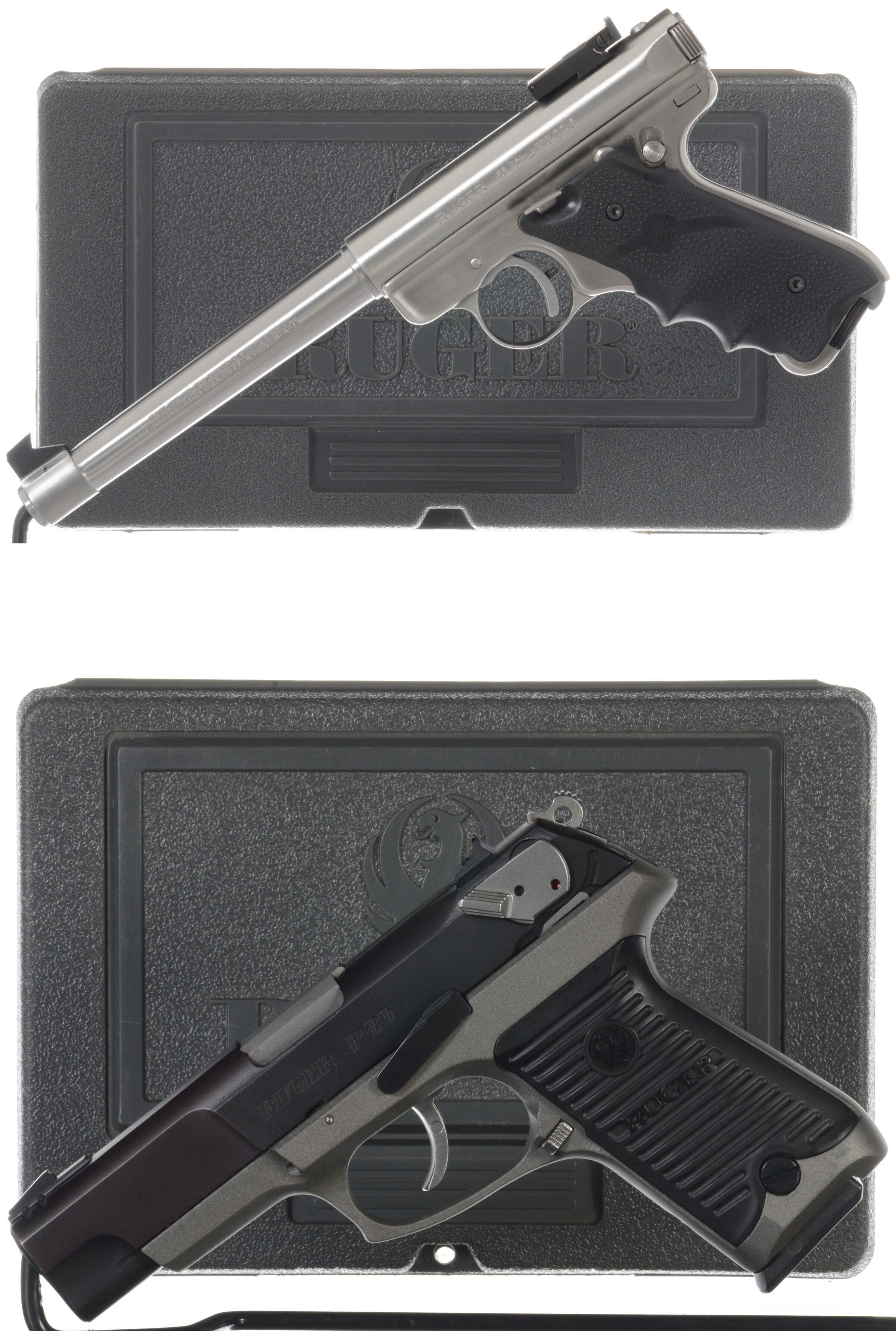 Two Ruger Semi-Automatic Pistols with Cases | Rock Island Auction