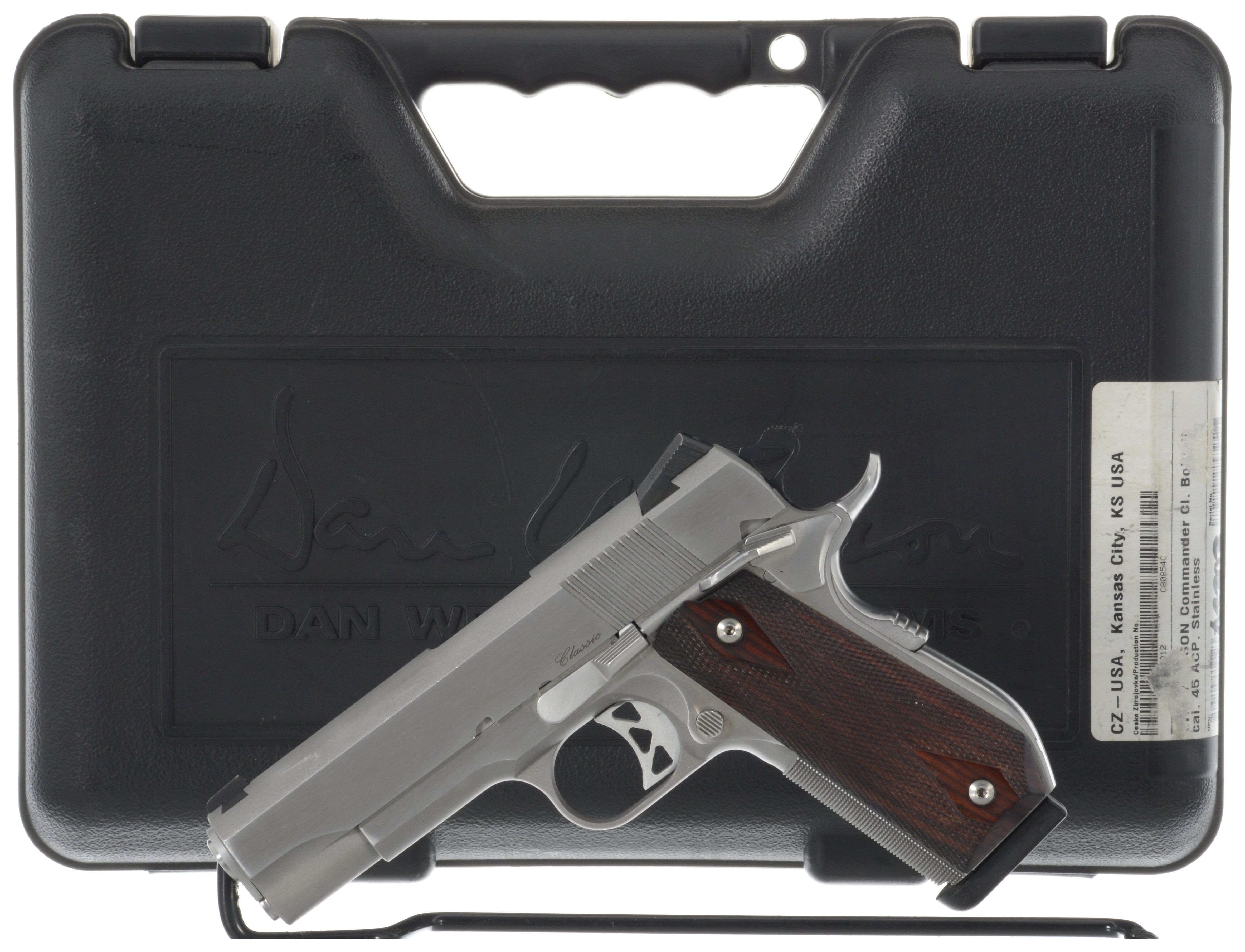 Dan Wesson Commander Classic Bobtail Pistol with Case | Rock Island Auction
