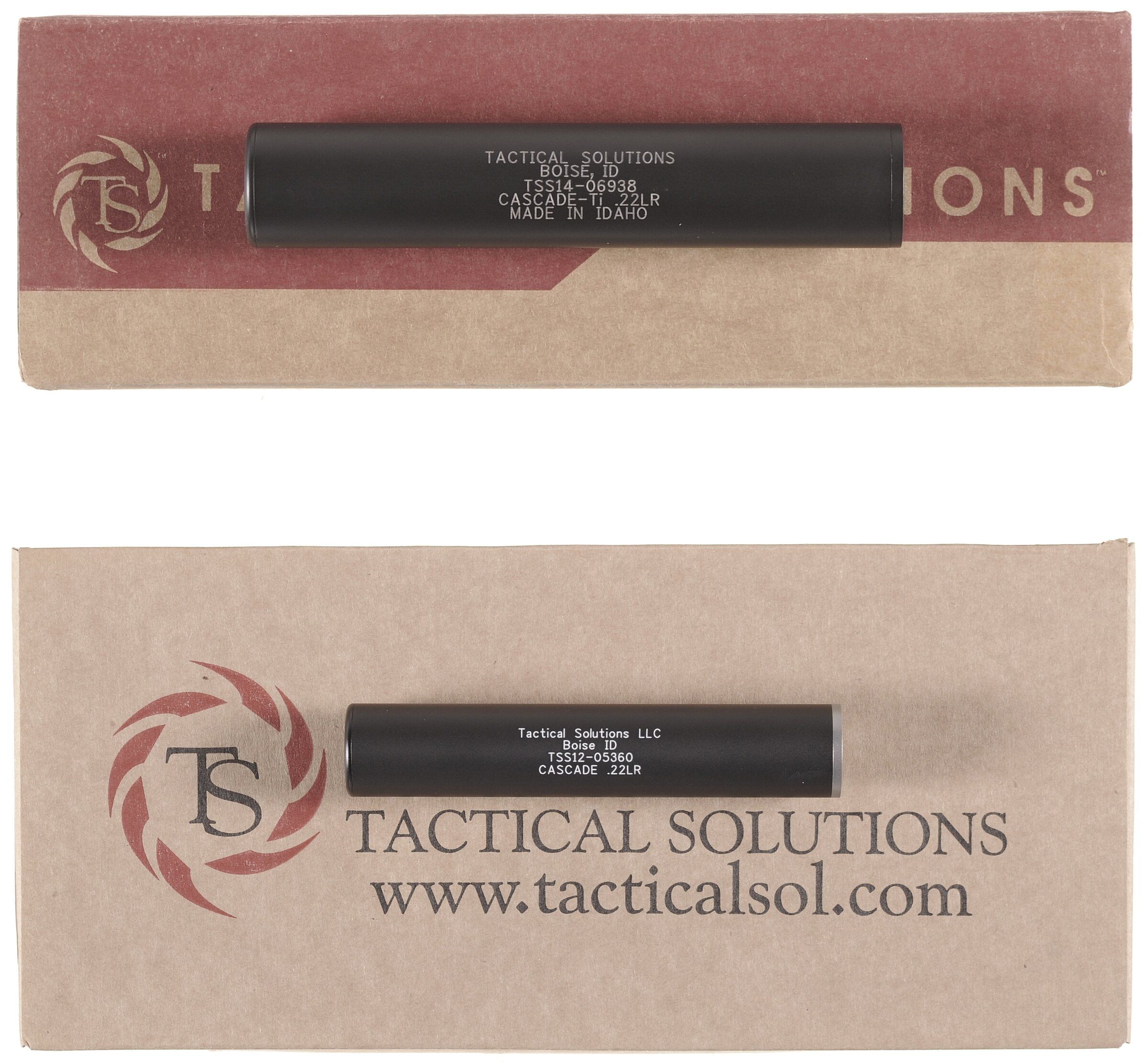 Two Tactical Solutions Cascade .22 LR Class III/NFA Silencers | Rock ...