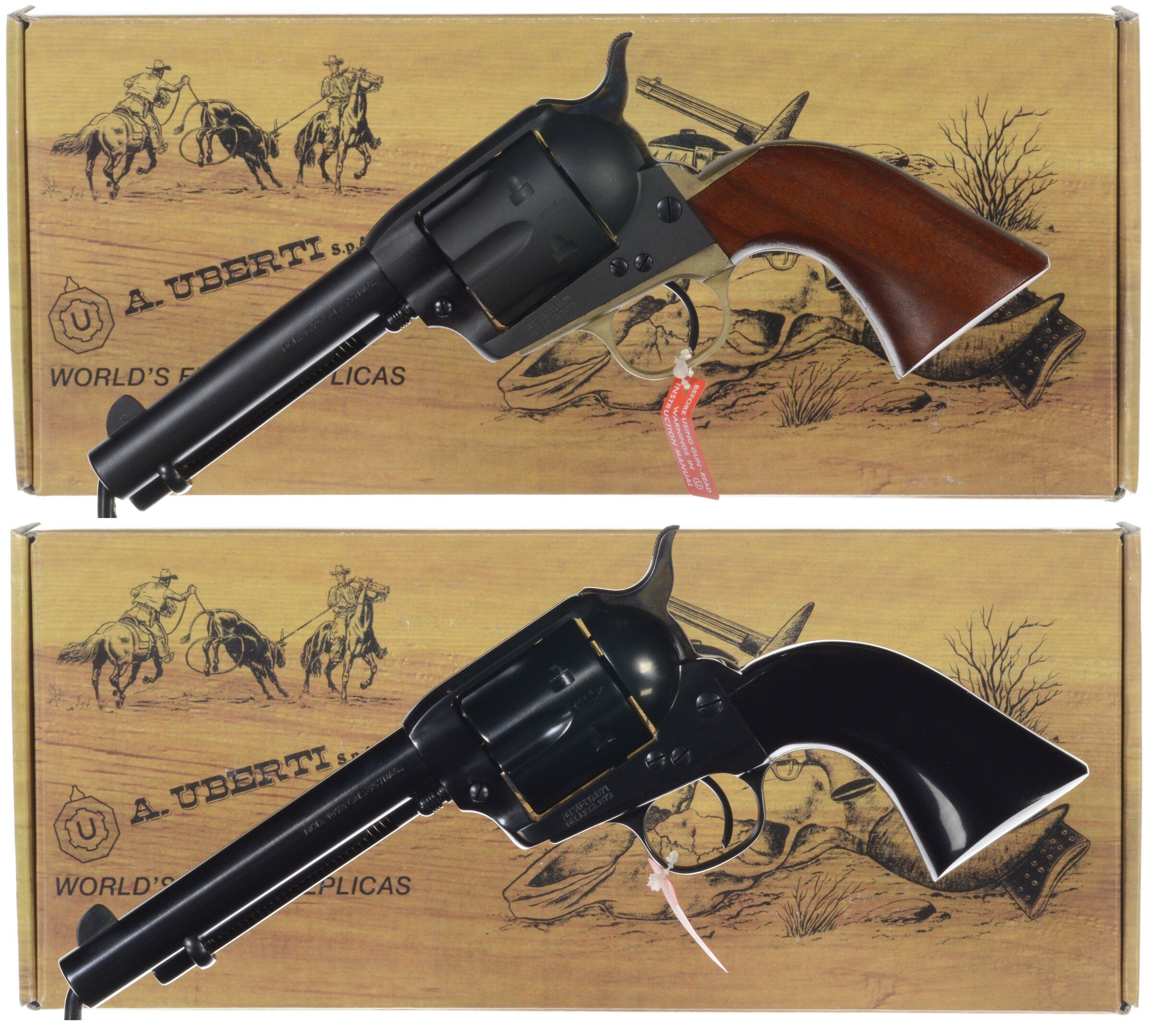 Two Uberti Model 1873 Single Action Revolvers with Boxes | Rock Island ...