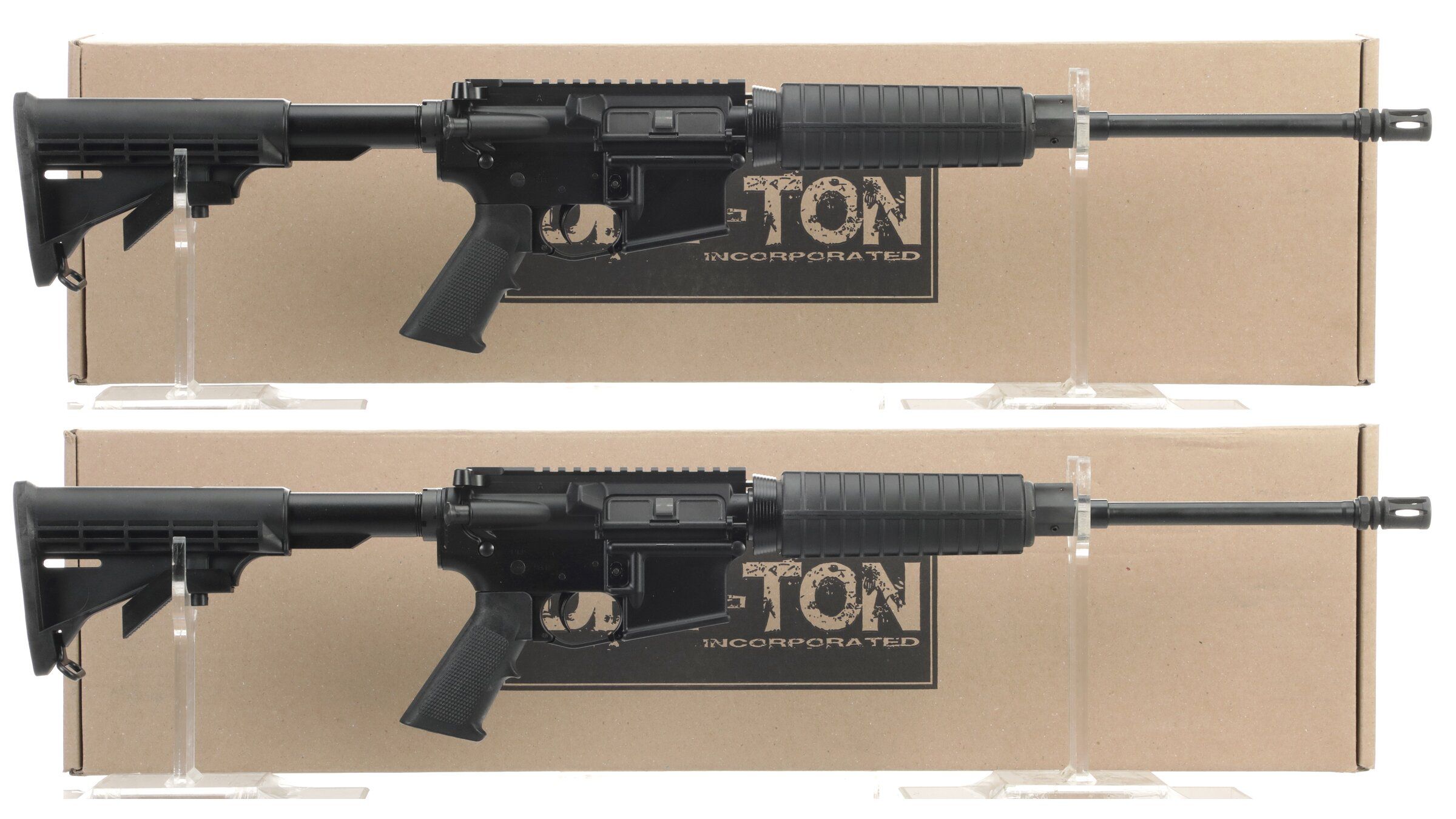 Two Del-Ton Model DTI-15 Semi-Automatic Rifles with Boxes | Rock Island ...
