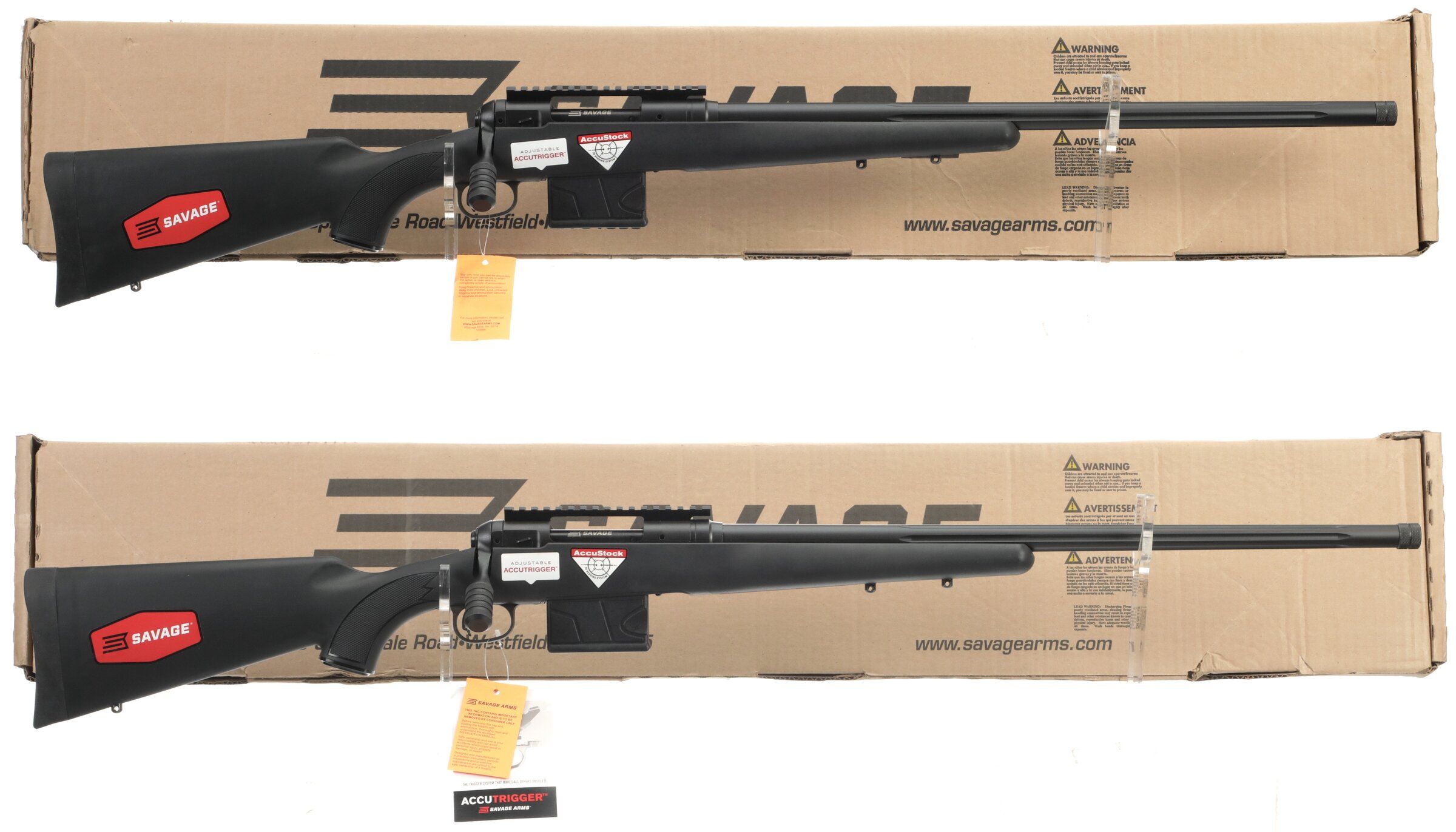Two Savage Model 10FCP-SR Bolt Action Rifles with Boxes | Rock Island ...