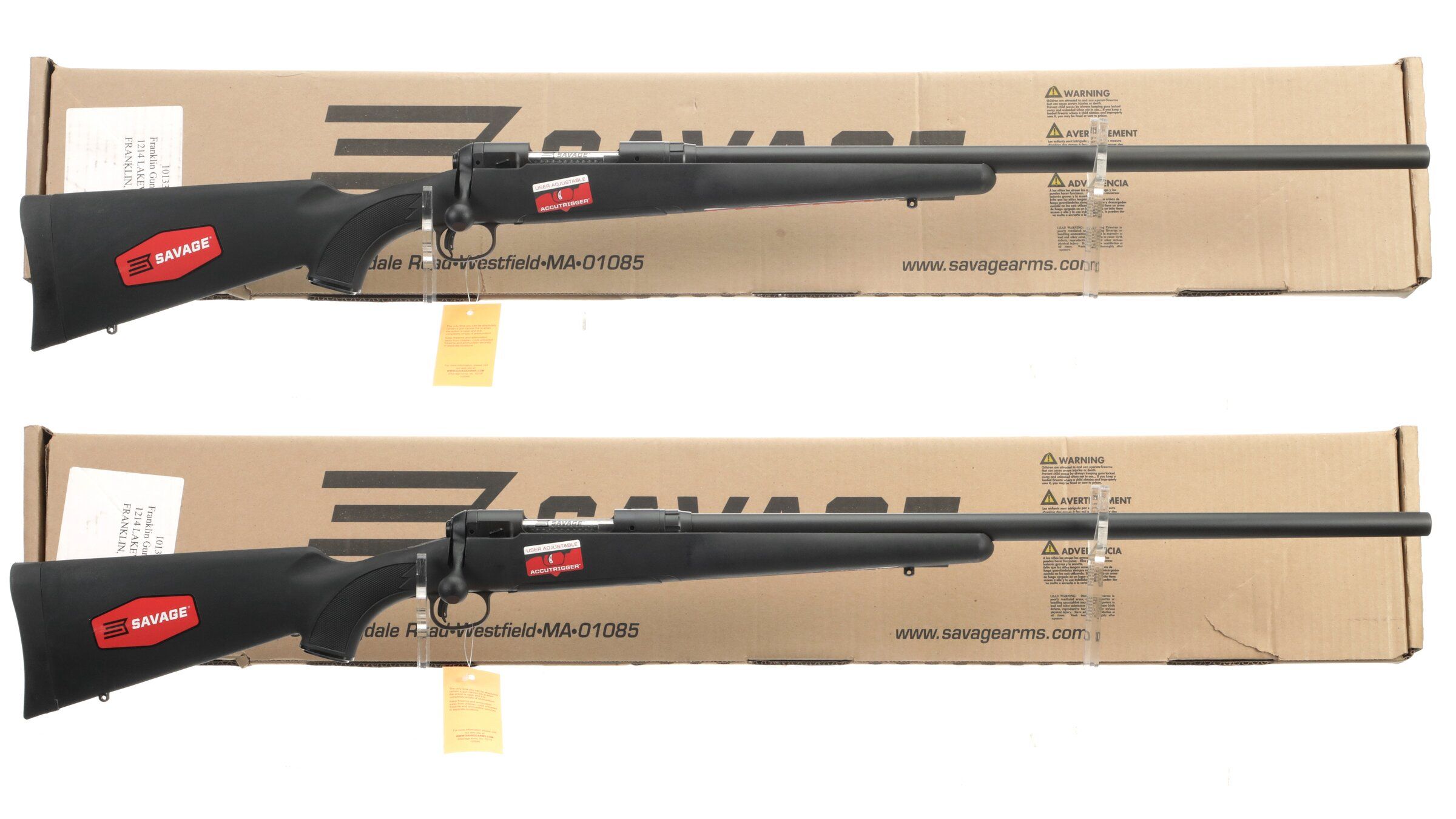 Two Savage Model 12FV Bolt Action Rifles with Boxes | Rock Island Auction