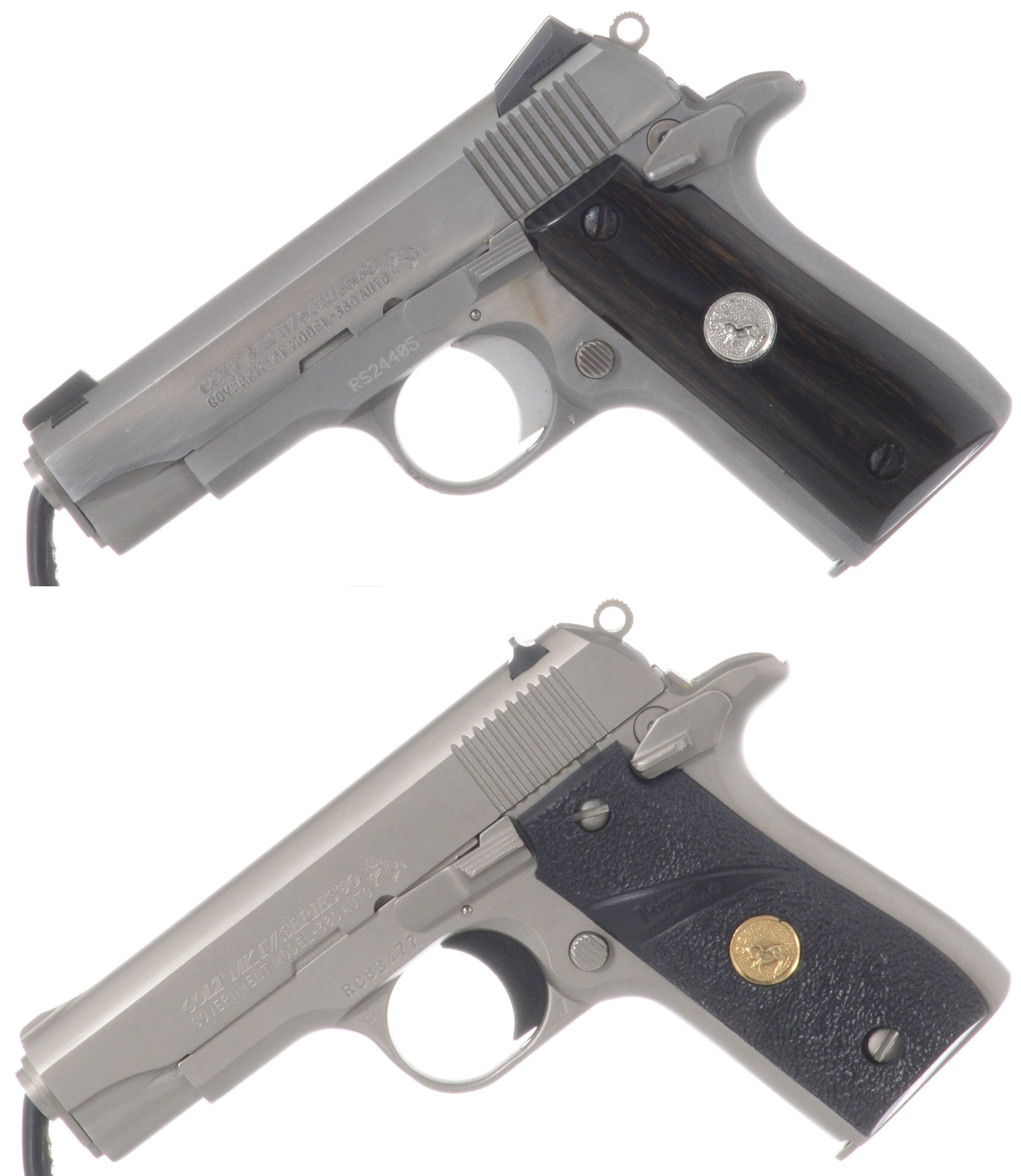 Two Colt Government Model 380 Semi-Automatic Pistols | Rock Island Auction