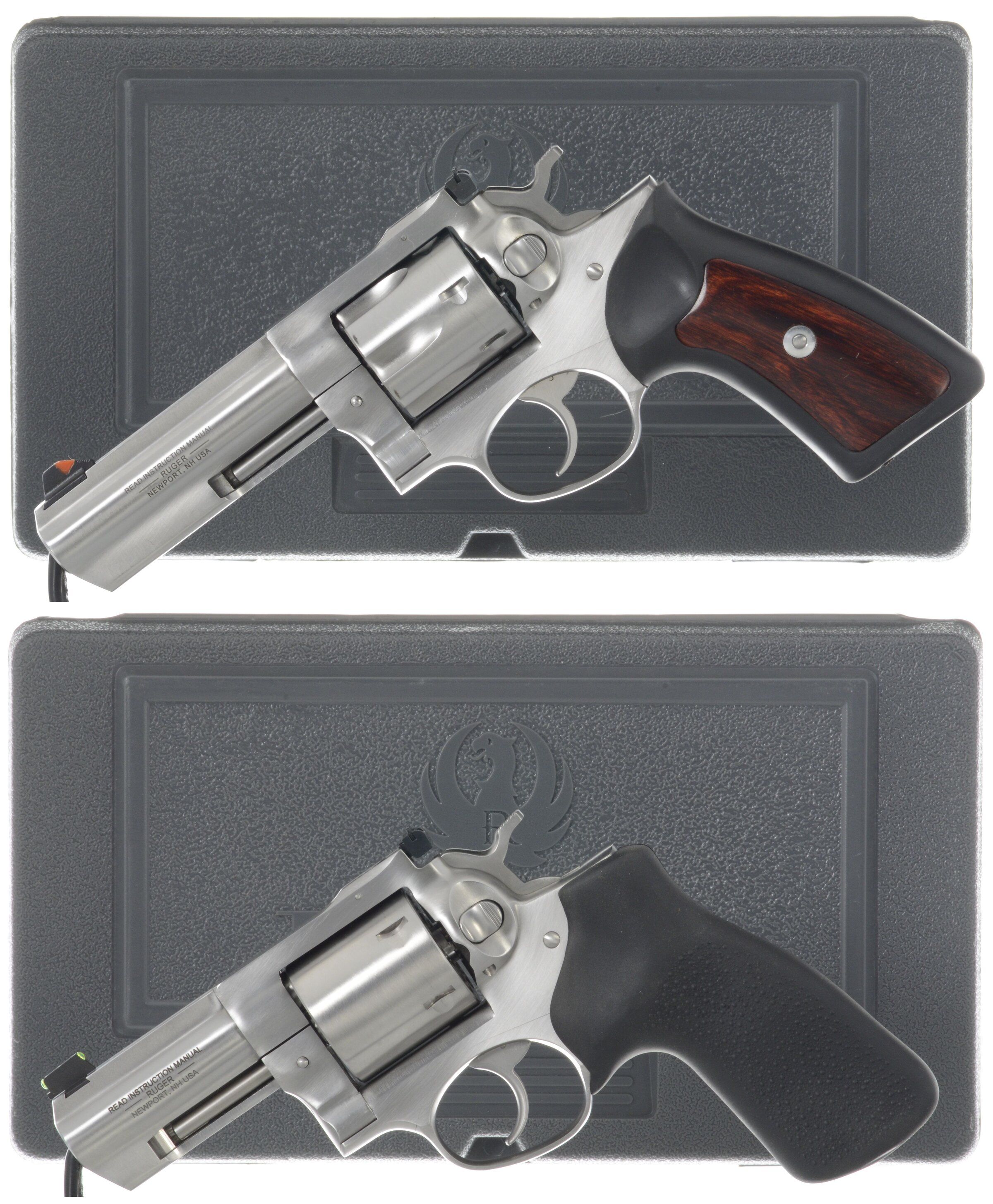 Two Ruger GP100 Double Action Revolvers with Cases | Rock Island Auction