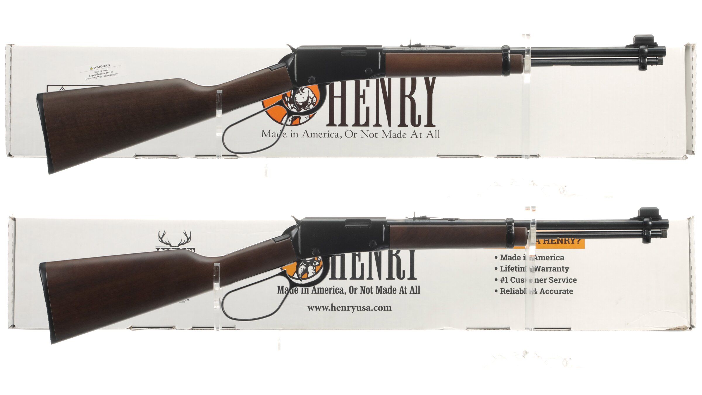 Two Henry Model H001L Lever Action Rifles with Boxes | Rock Island Auction