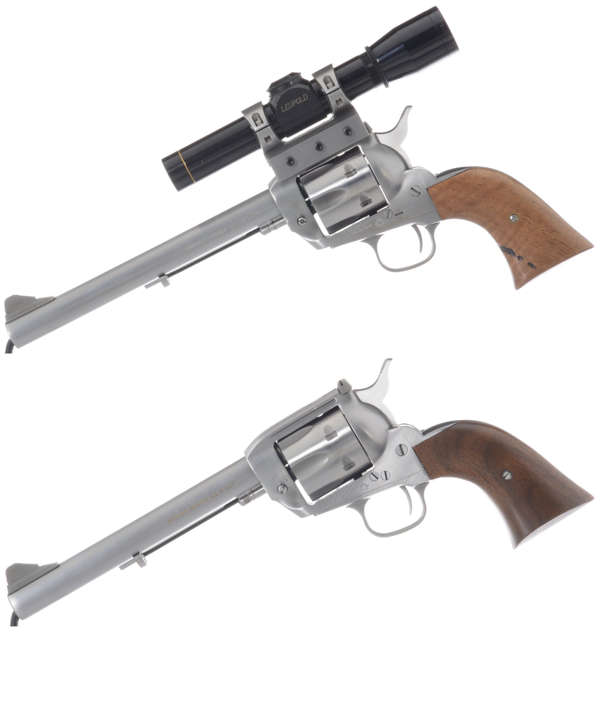 Two Interarms Virginian Dragoon Single Action Revolvers | Rock Island ...