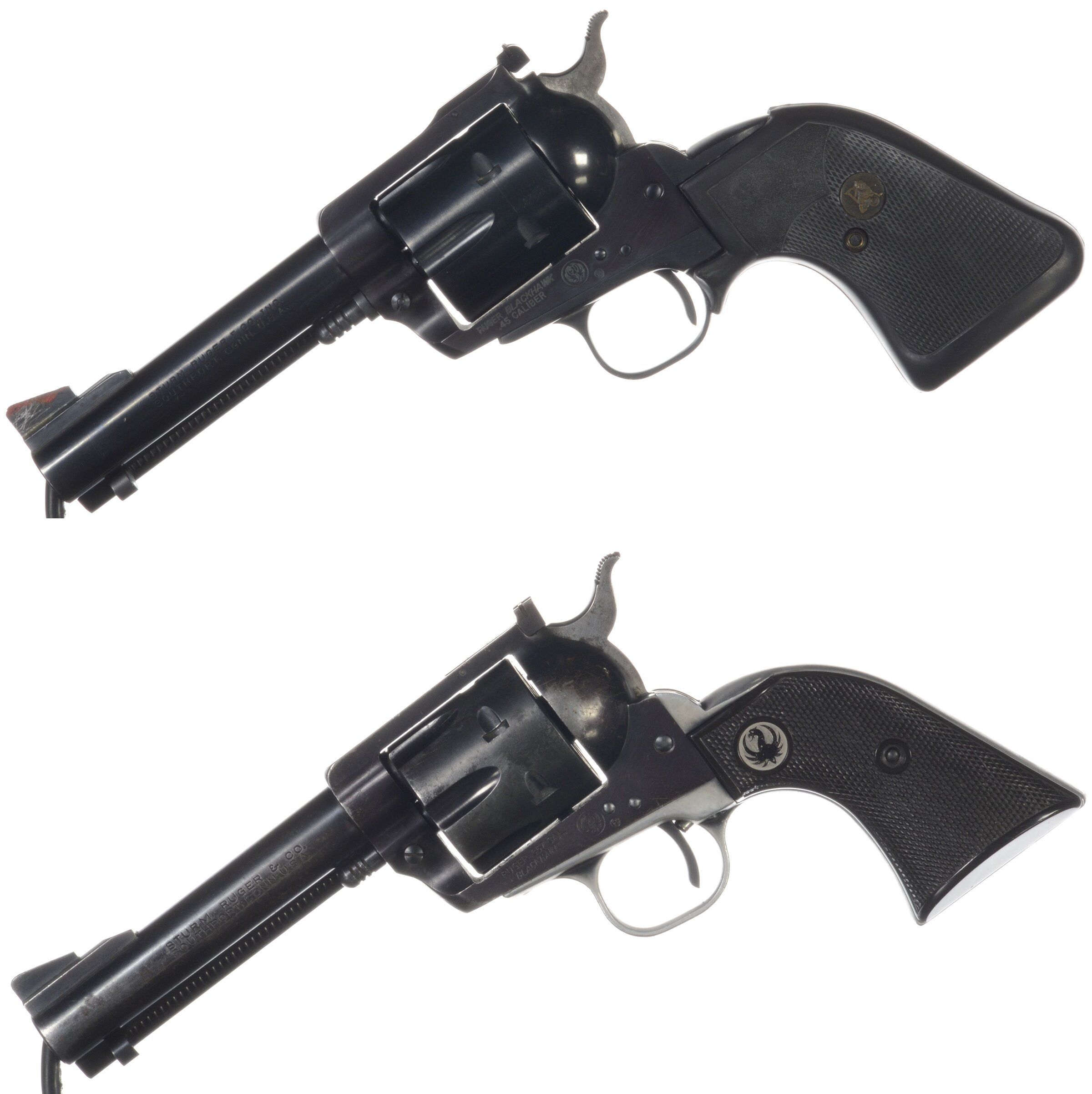 Two Ruger Blackhawk Single Action Revolvers | Rock Island Auction