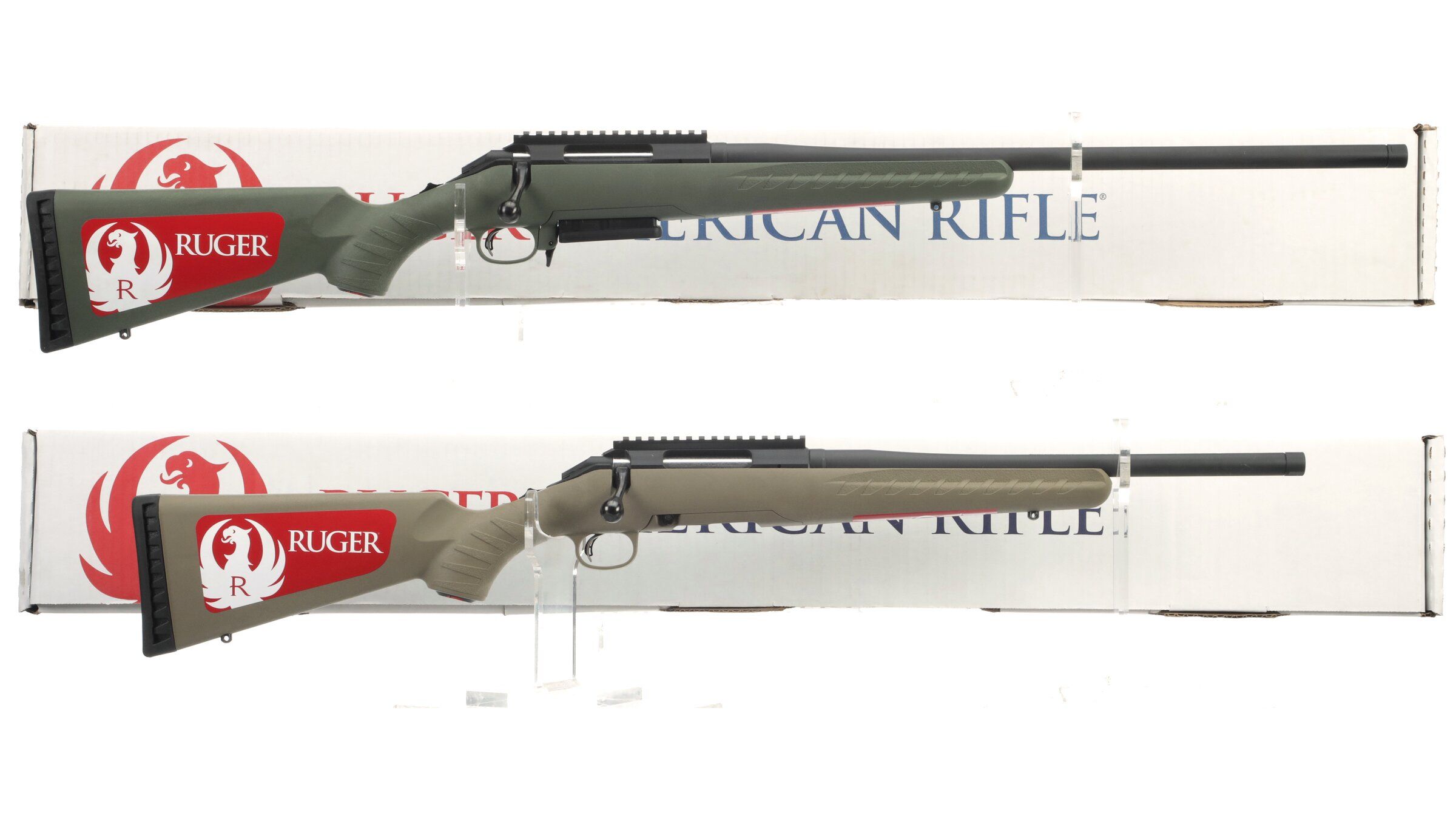 Two Ruger American Bolt Action Rifles with Boxes | Rock Island Auction