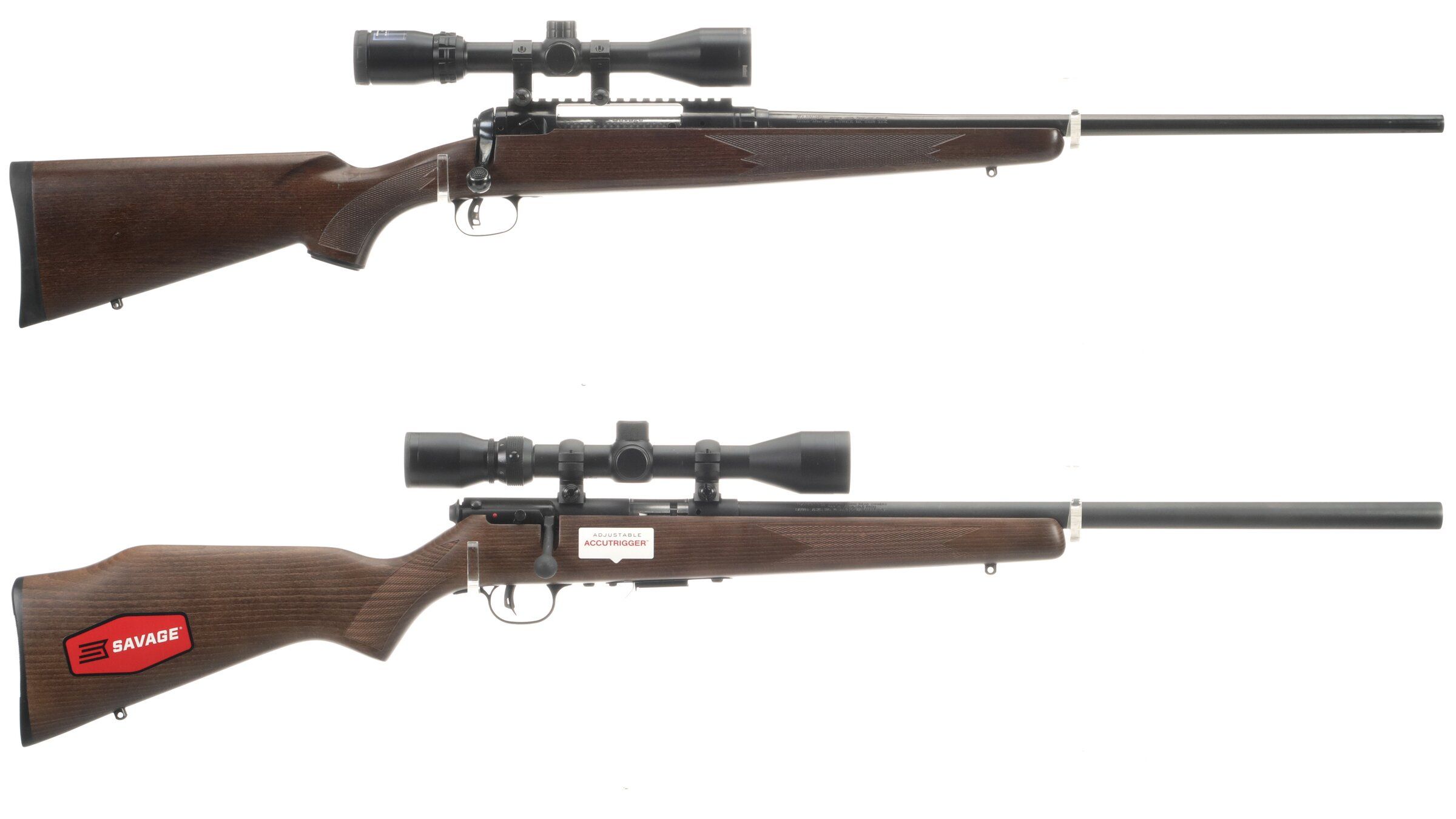 Two Savage Arms Bolt Action Rifles | Rock Island Auction