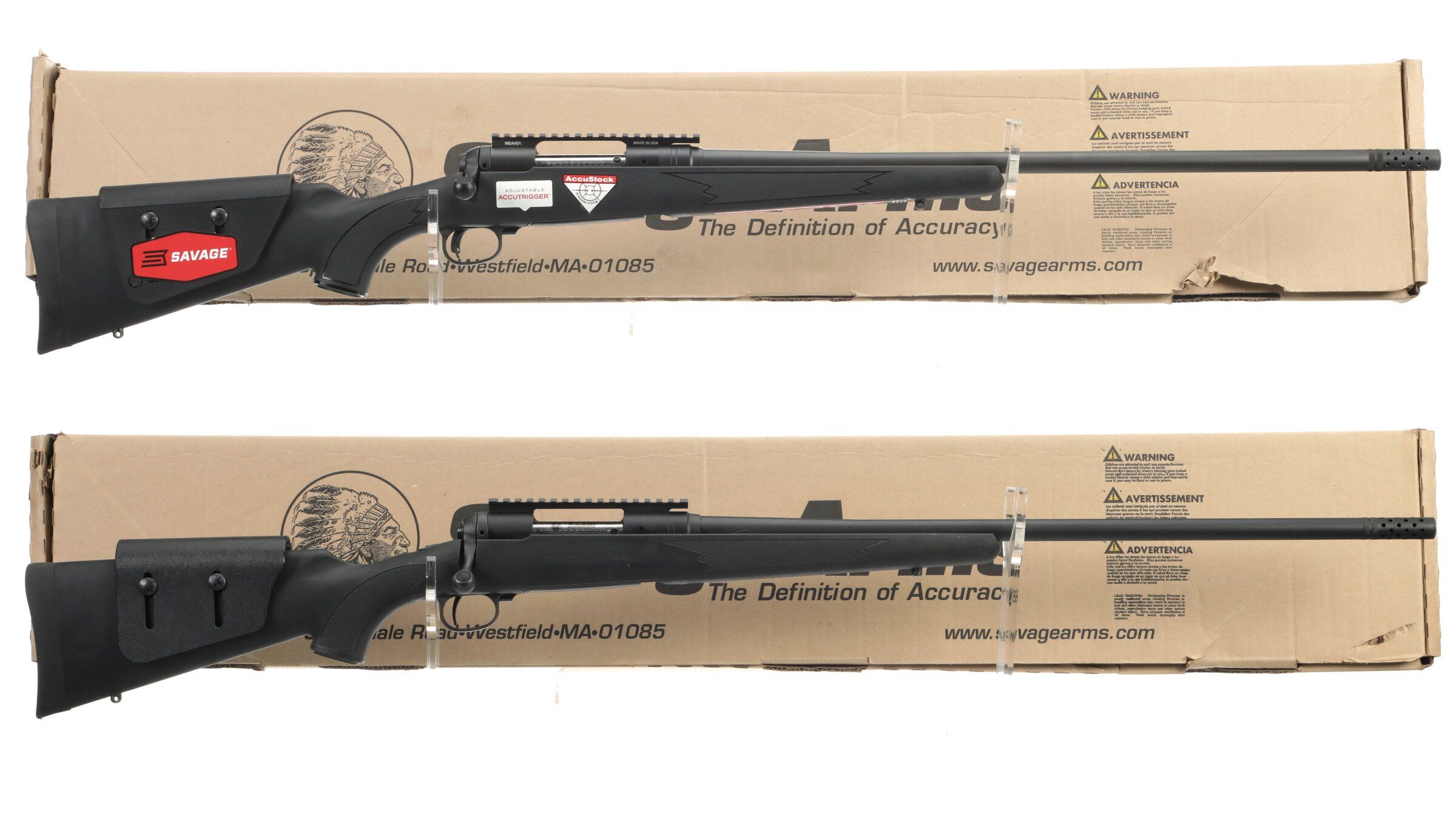 Two Savage Arms Model 11 Long Range Hunter Rifles with Boxes | Rock ...