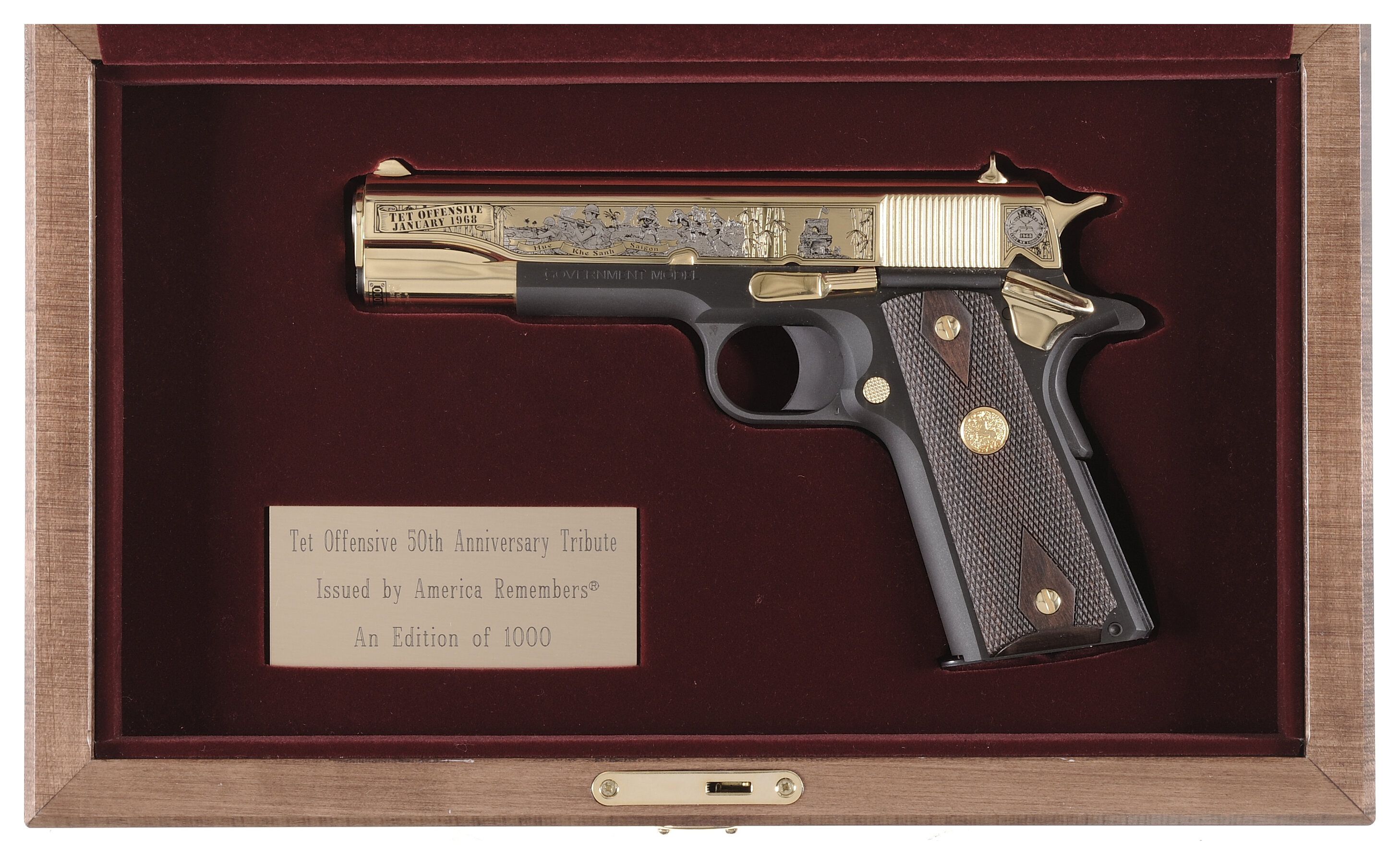 Cased Colt Government Model Tet Offensive Tribute Pistol | Rock Island ...