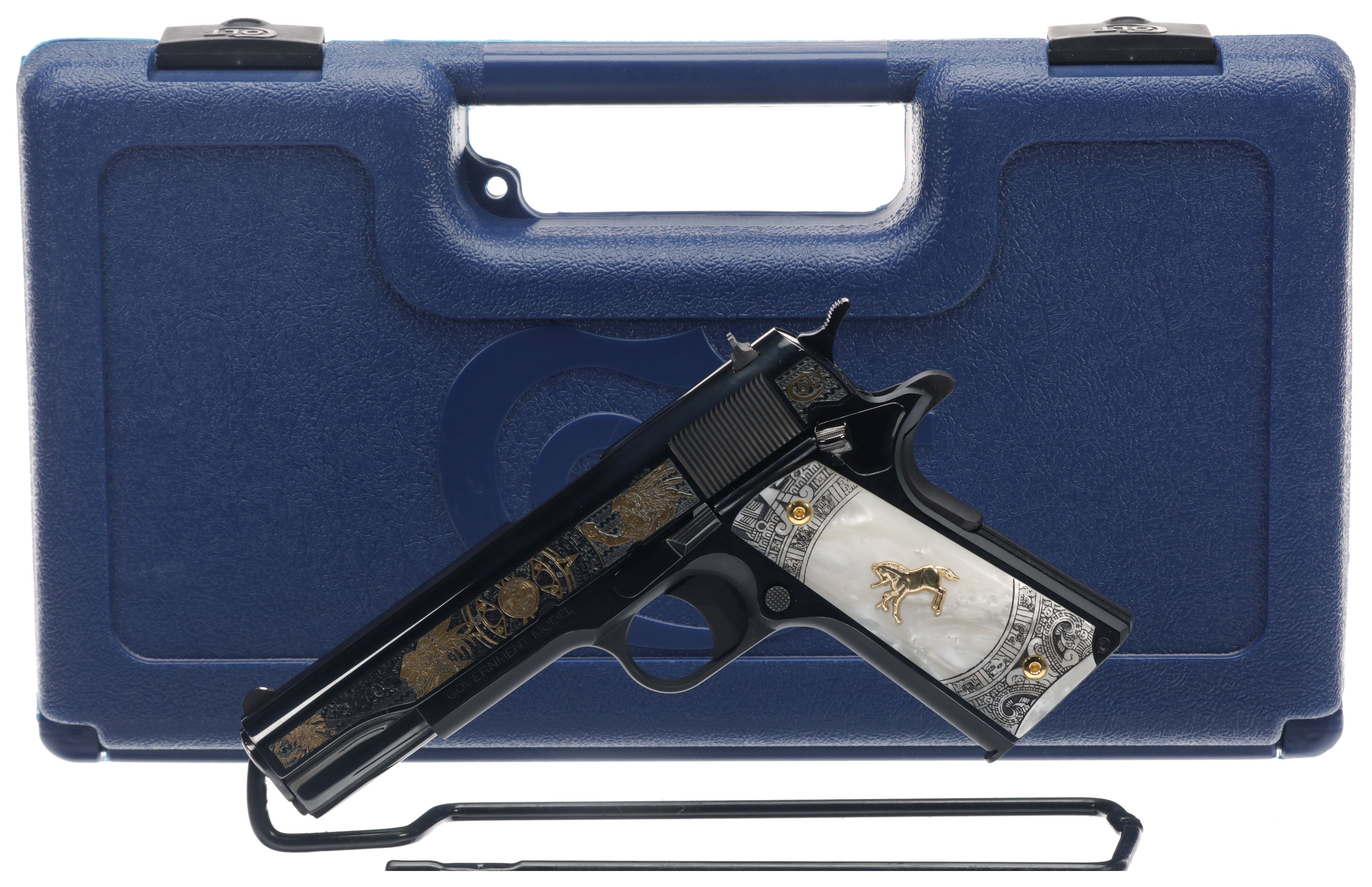 Colt Government Model O Aztec Jaguar Knight Talo Edition Pistol | Rock ...
