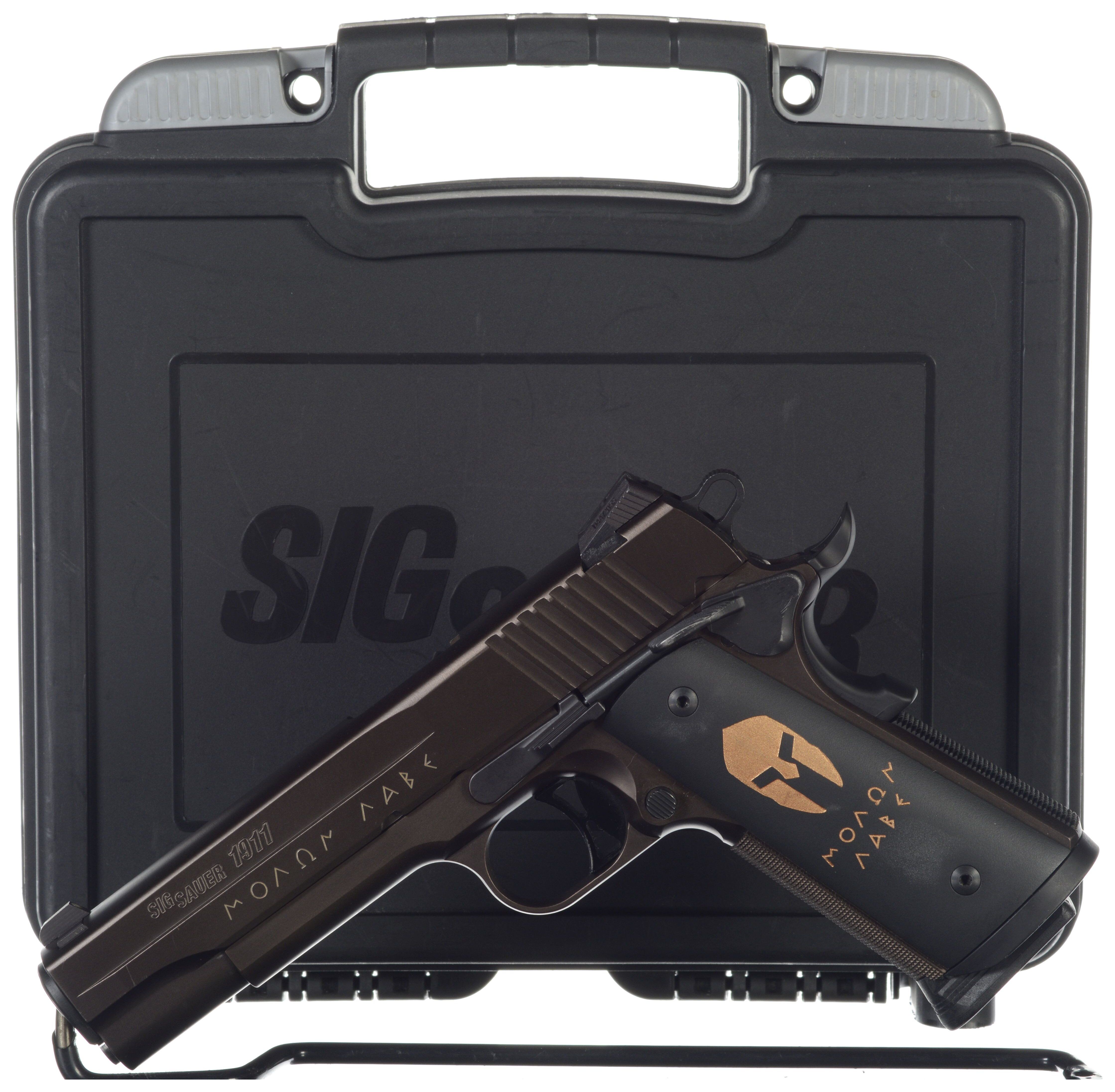 Sig Sauer Spartan Edition M1911 Semi-Automatic Pistol with Case | Rock ...