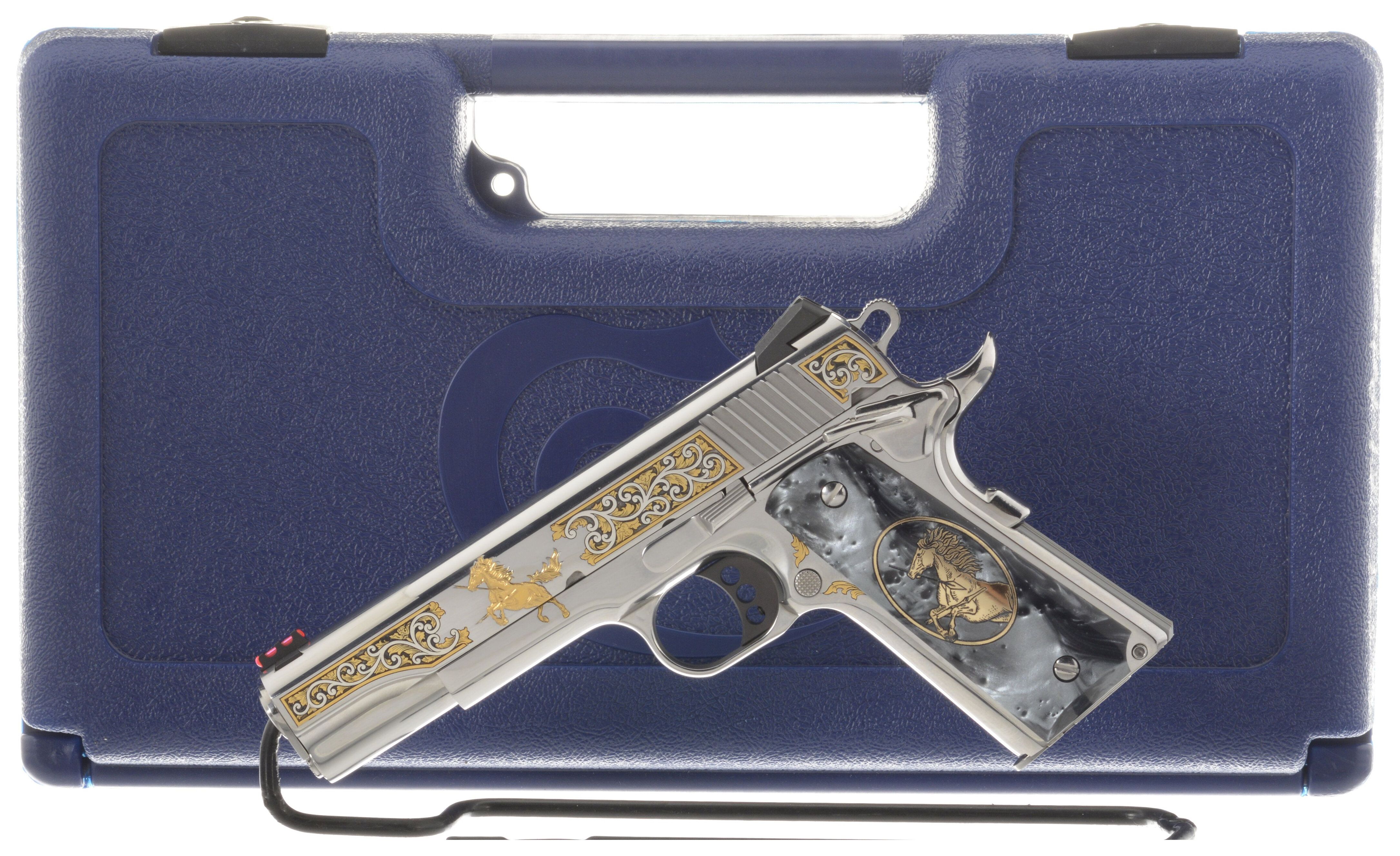 Colt El Potro Rampante II Government Model Pistol with Case | Rock ...