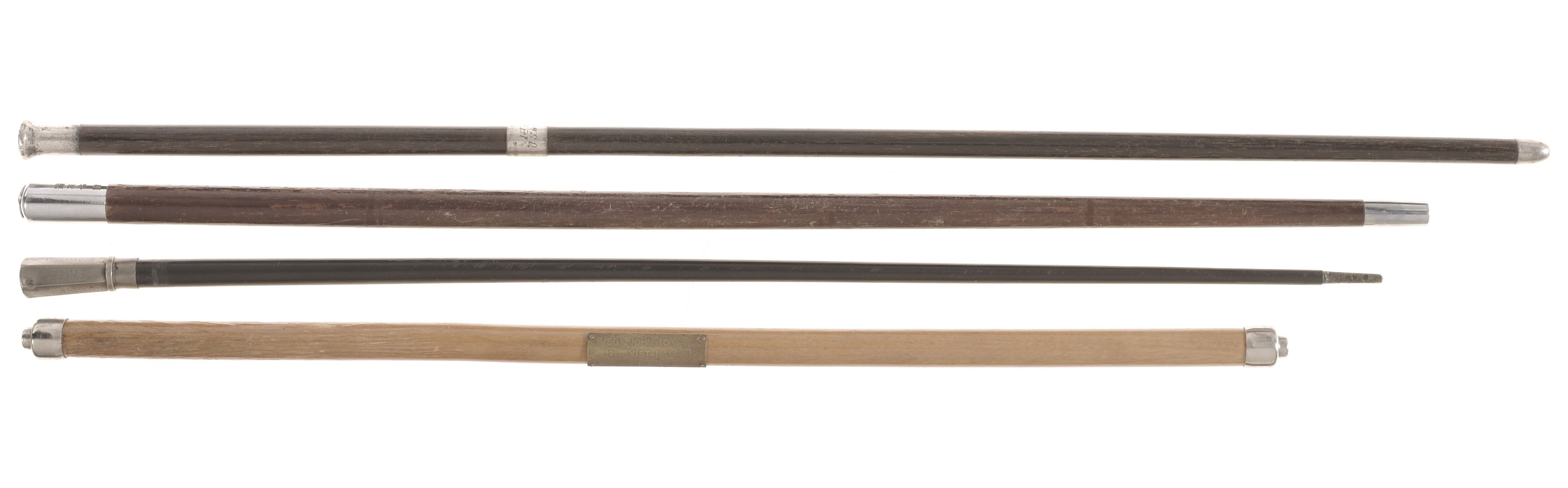 Four Swagger Sticks | Rock Island Auction
