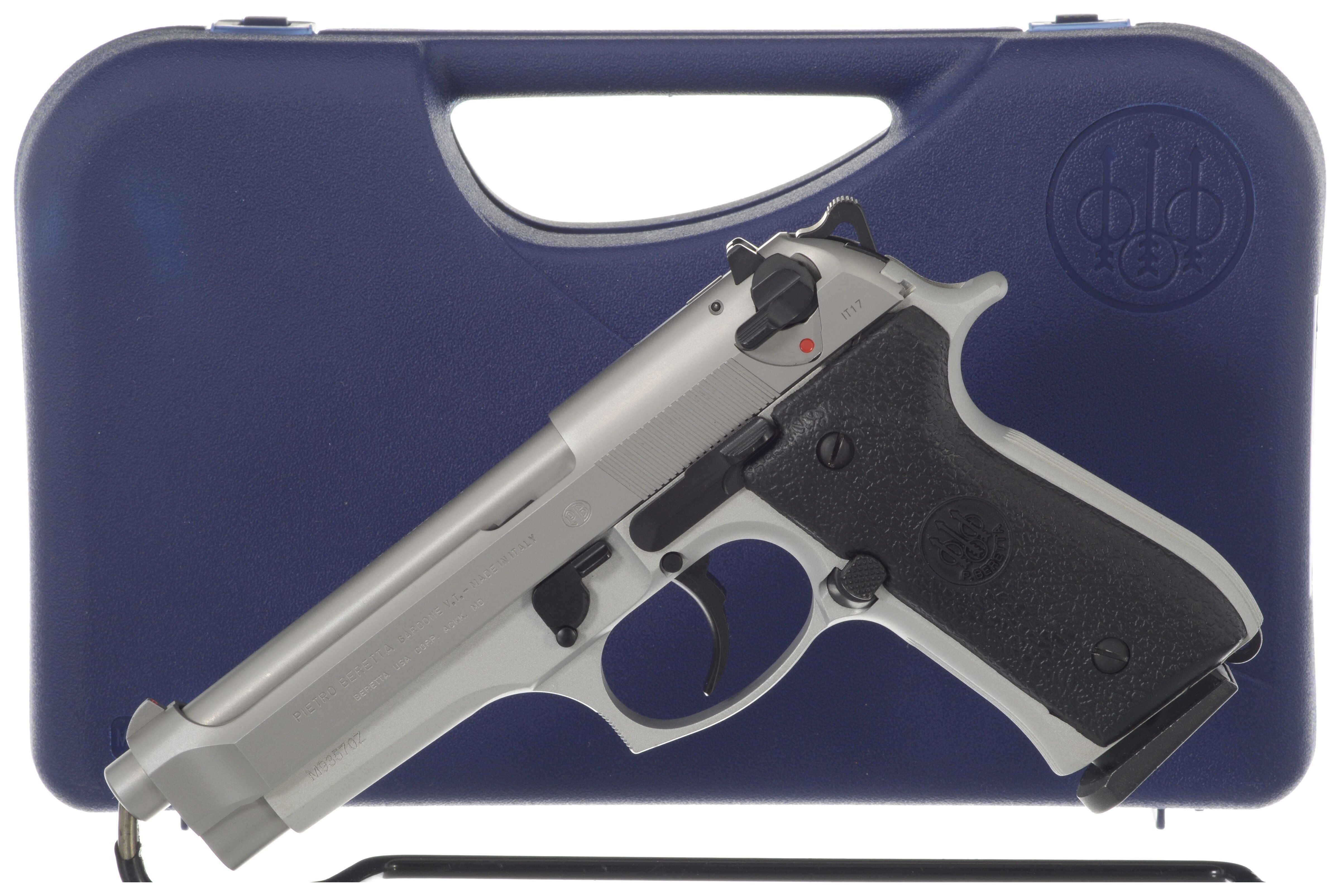 Beretta Model 92FS Inox Semi-Automatic Pistol with Case | Rock Island ...