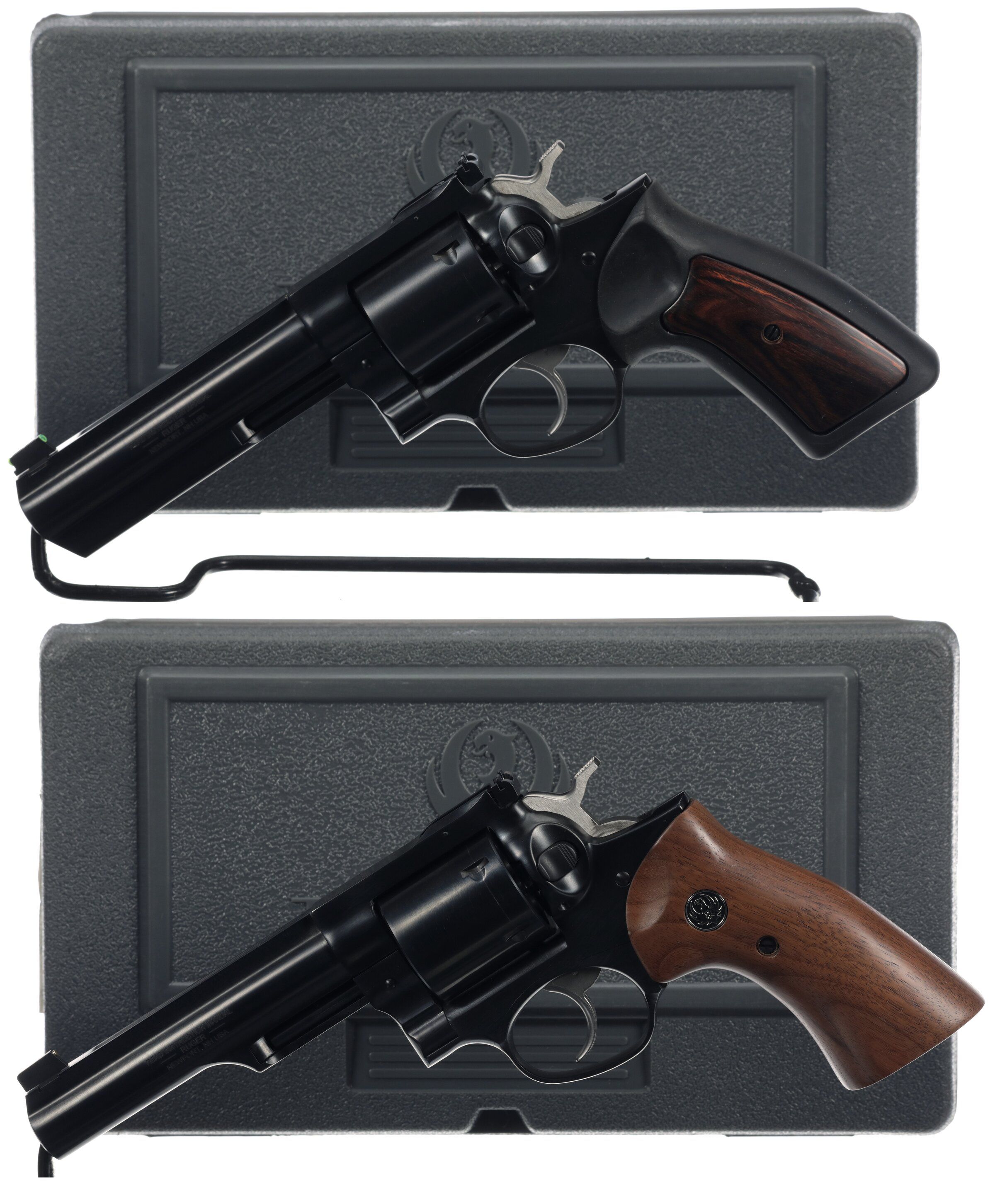 Two Ruger GP100 Double Action Revolvers with Cases | Rock Island Auction