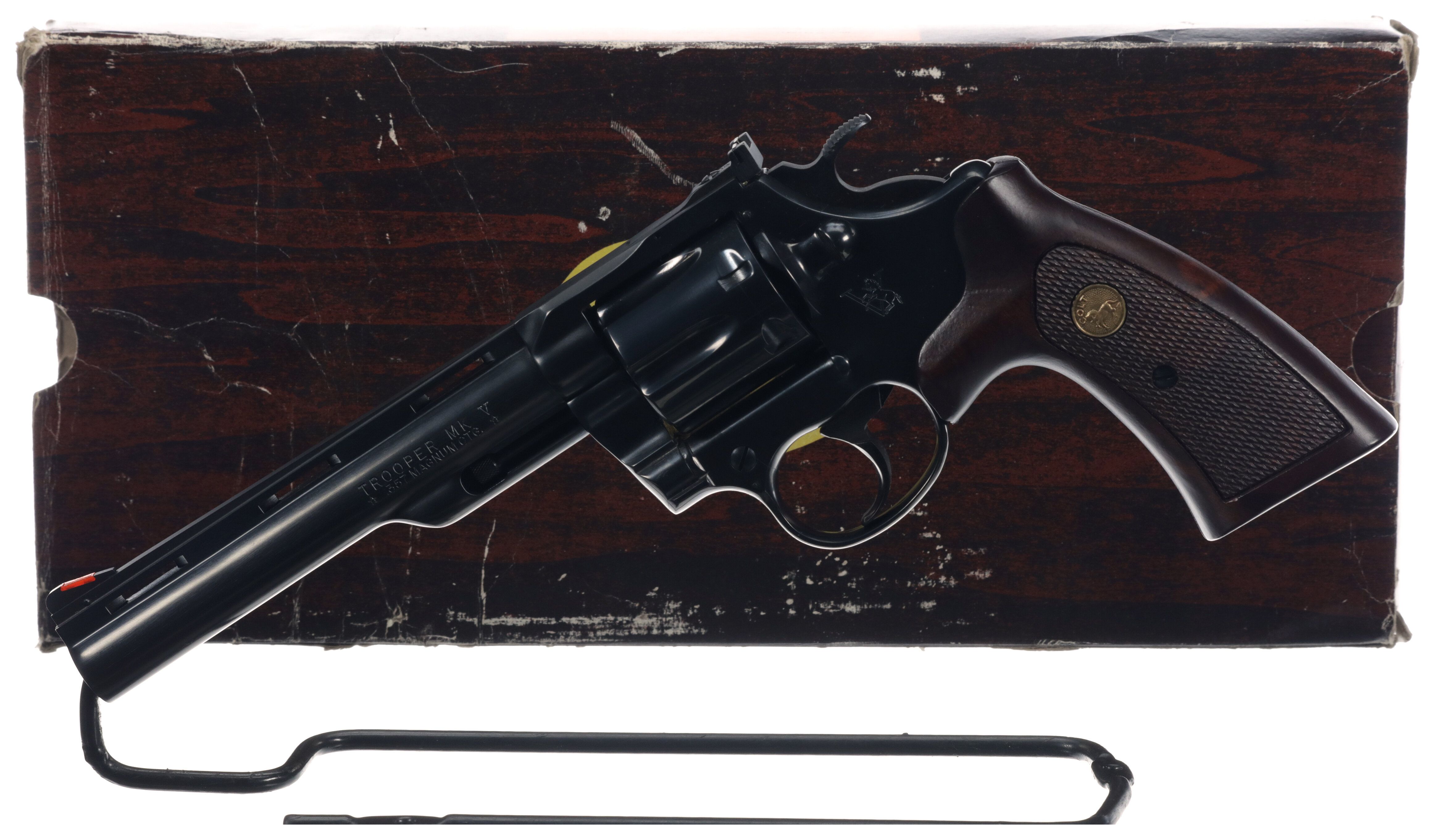 Colt Trooper MK V Model Double Action Revolver With Box | Rock Island ...